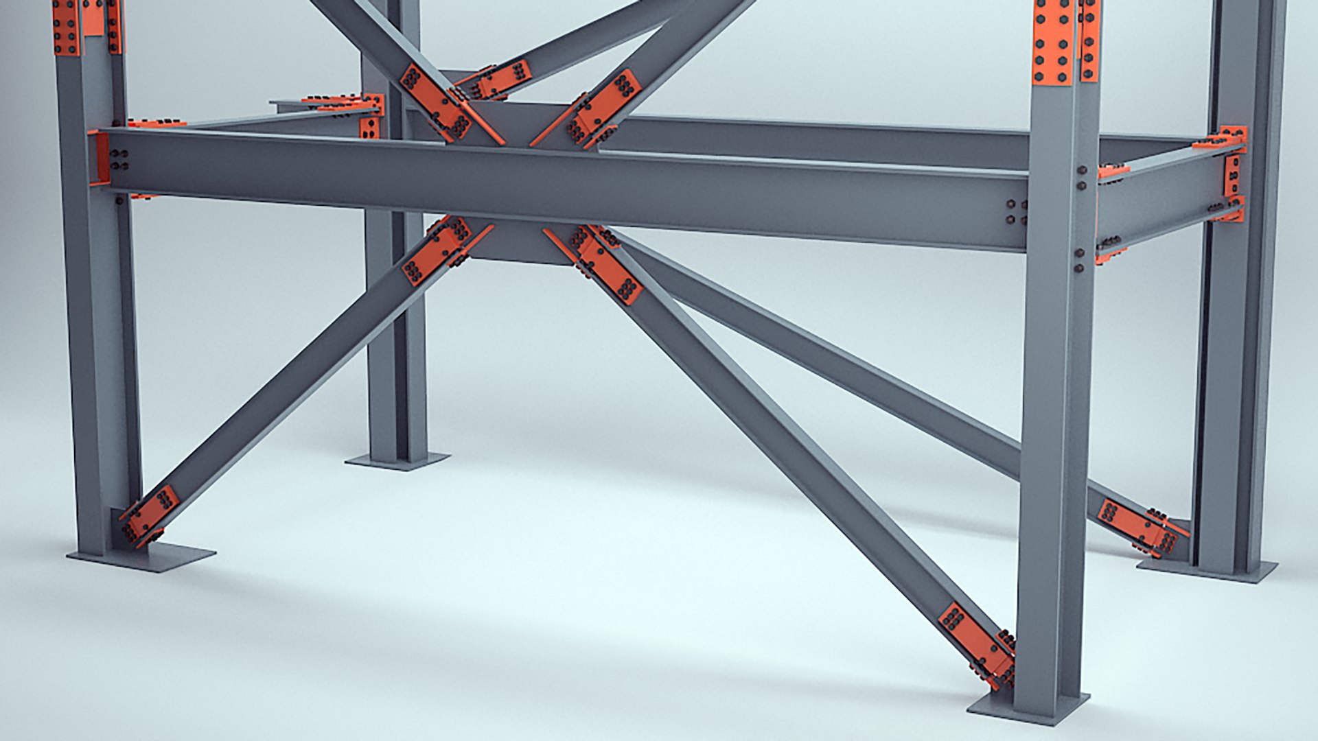 3D Steel Structure Model - TurboSquid 2240731