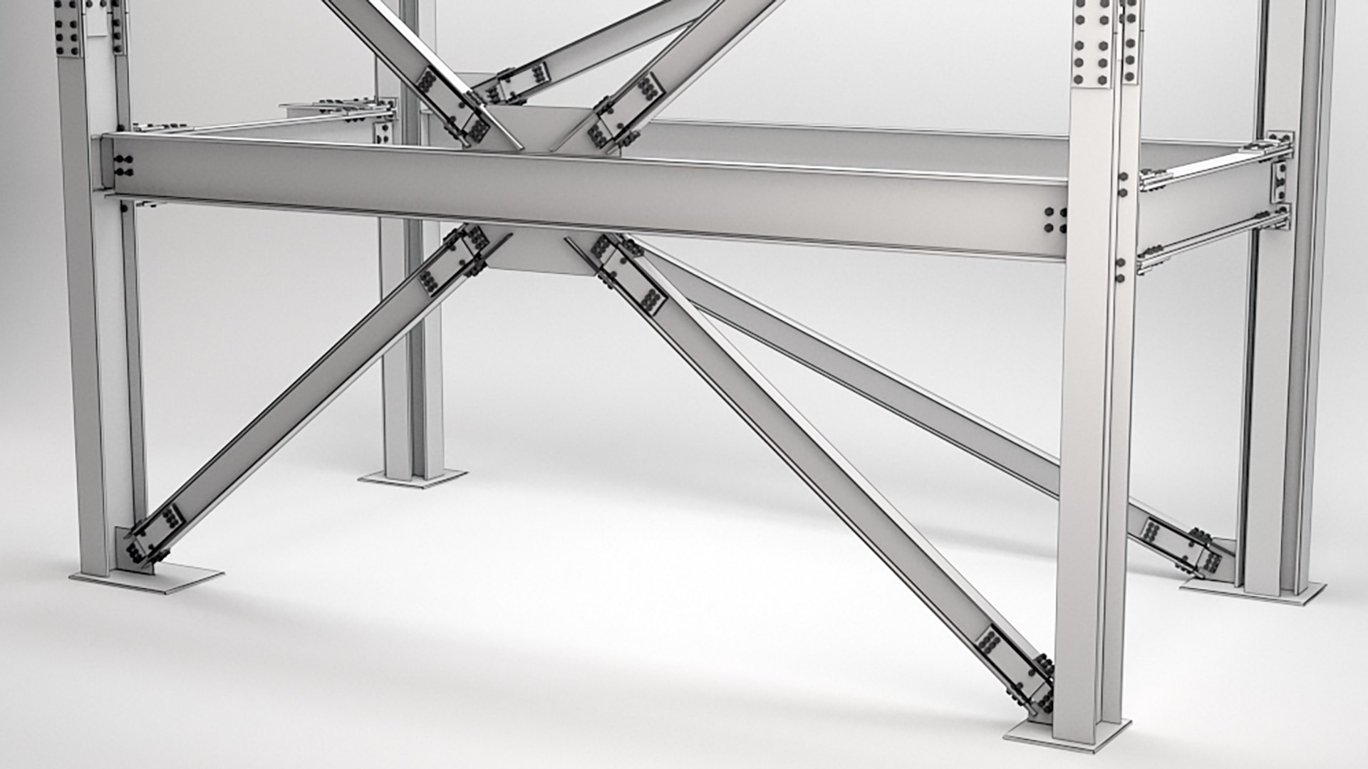 3D Steel Structure Model - TurboSquid 2240731