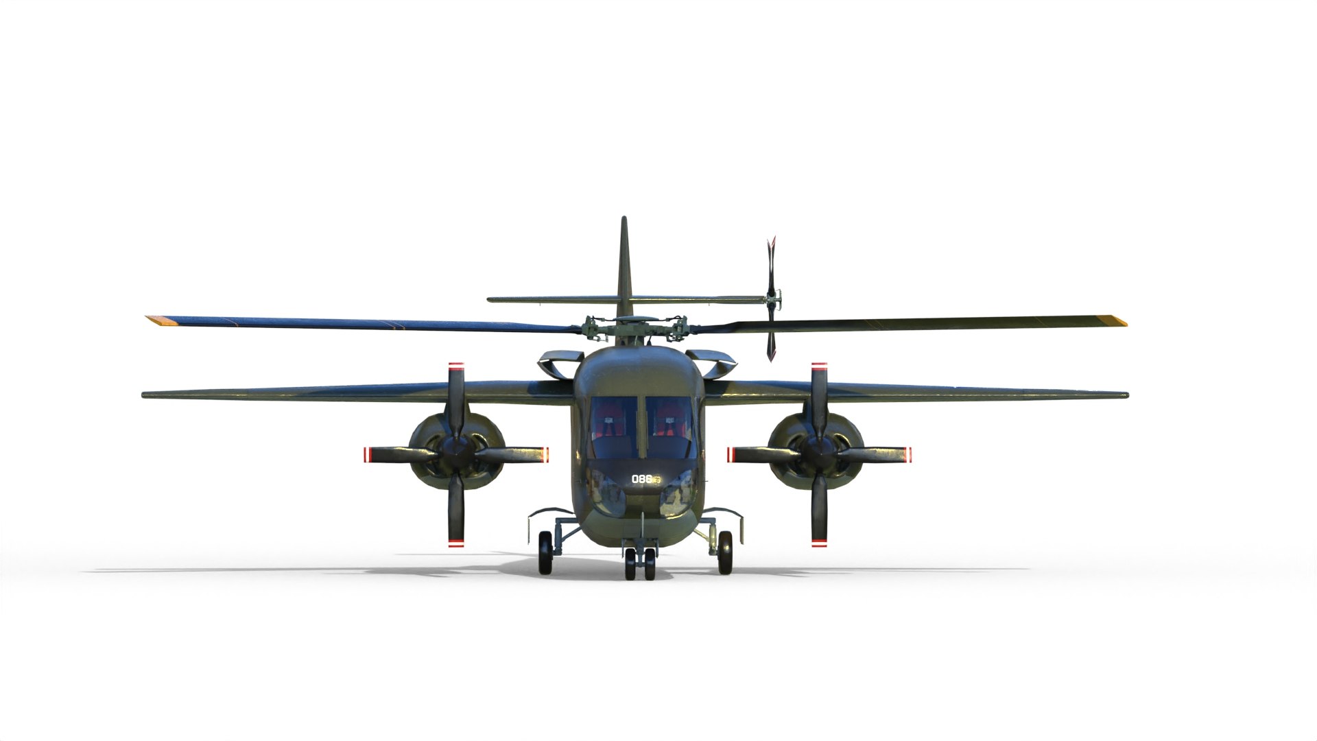 3D Model Lockheed CL-945 Stowed Rotor Aircraft CARR - TurboSquid 2184169