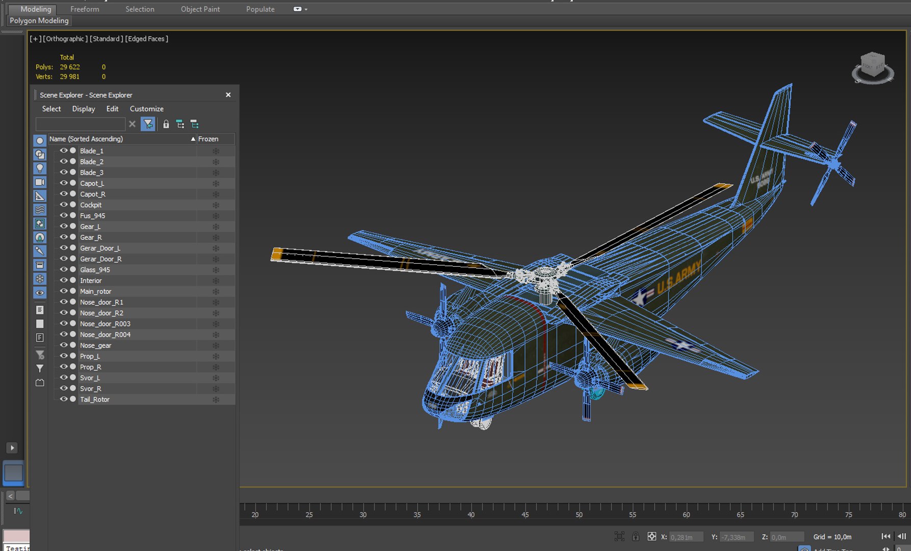 3D Model Lockheed CL-945 Stowed Rotor Aircraft CARR - TurboSquid 2184169