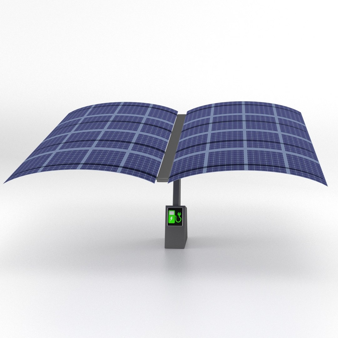photovoltaic sunshade electric vehicle 3ds