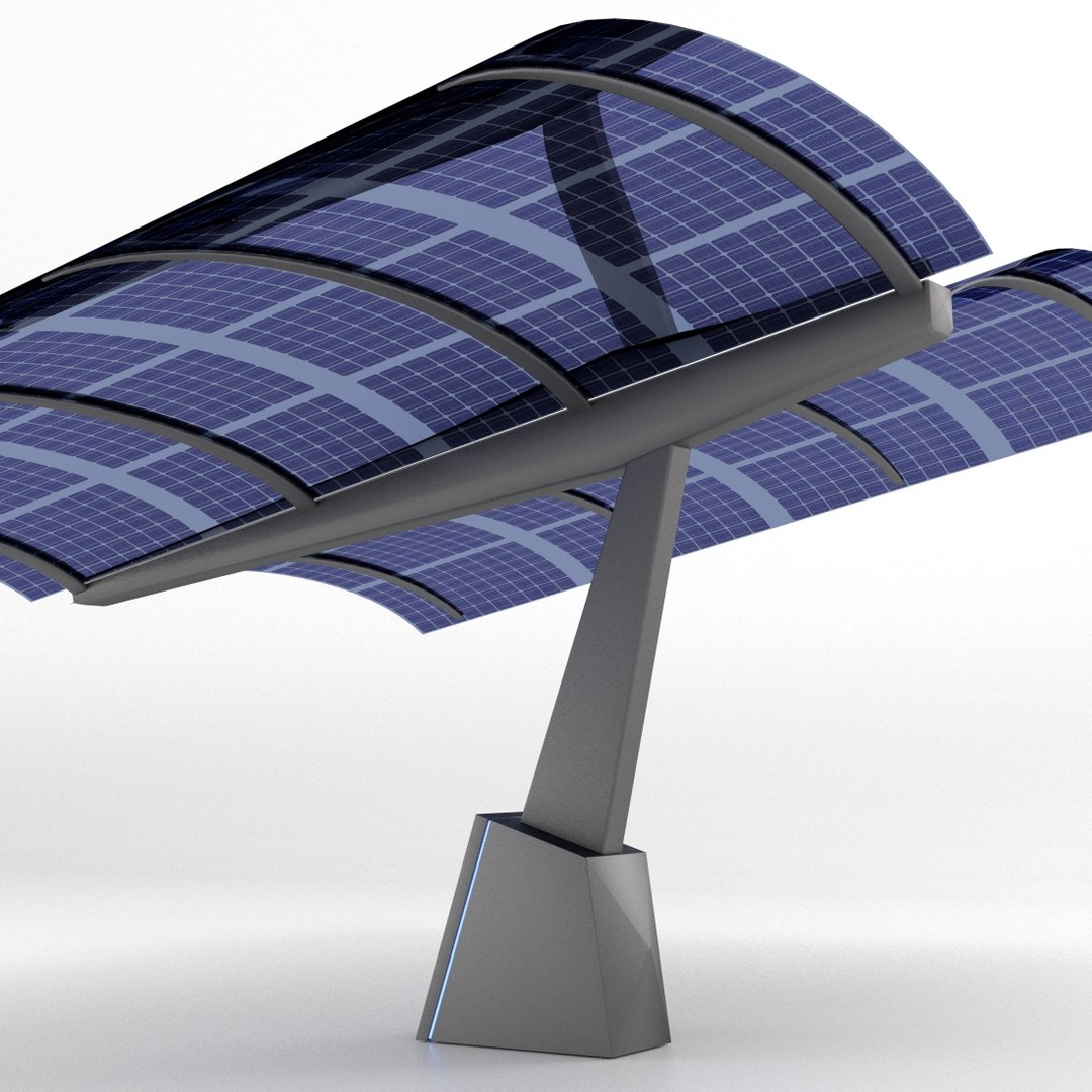 photovoltaic sunshade electric vehicle 3ds