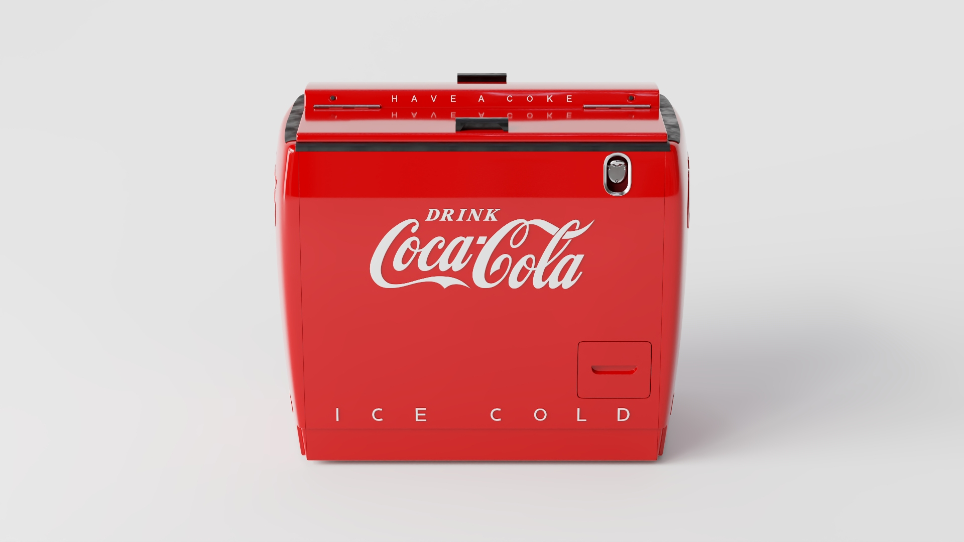 3D Vintage Cooler Coca Cola Model - TurboSquid 2248689