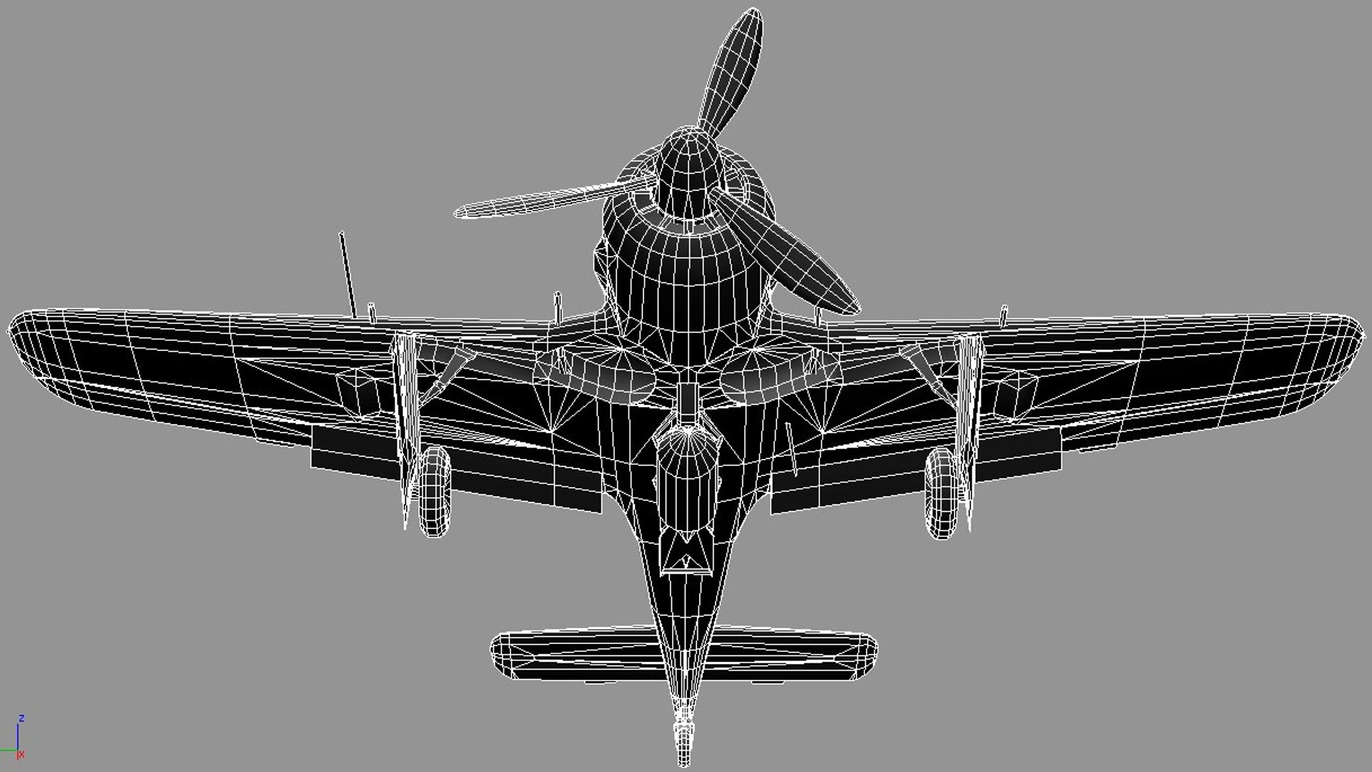 german wwii fighter aircraft 3d model