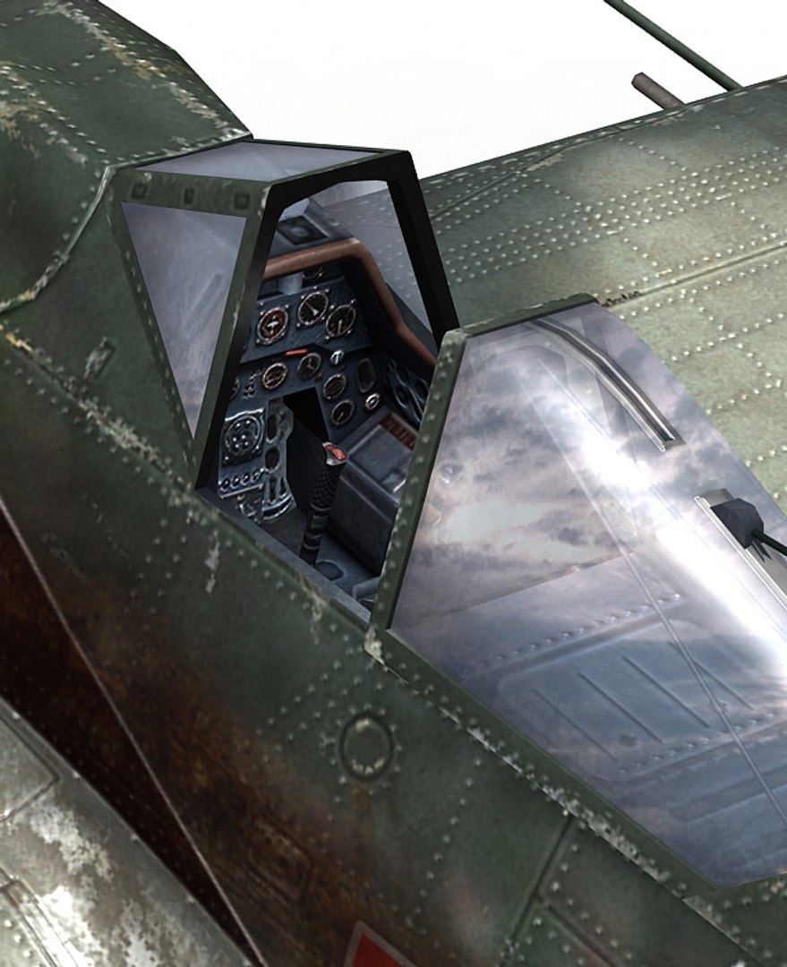 german wwii fighter aircraft 3d model