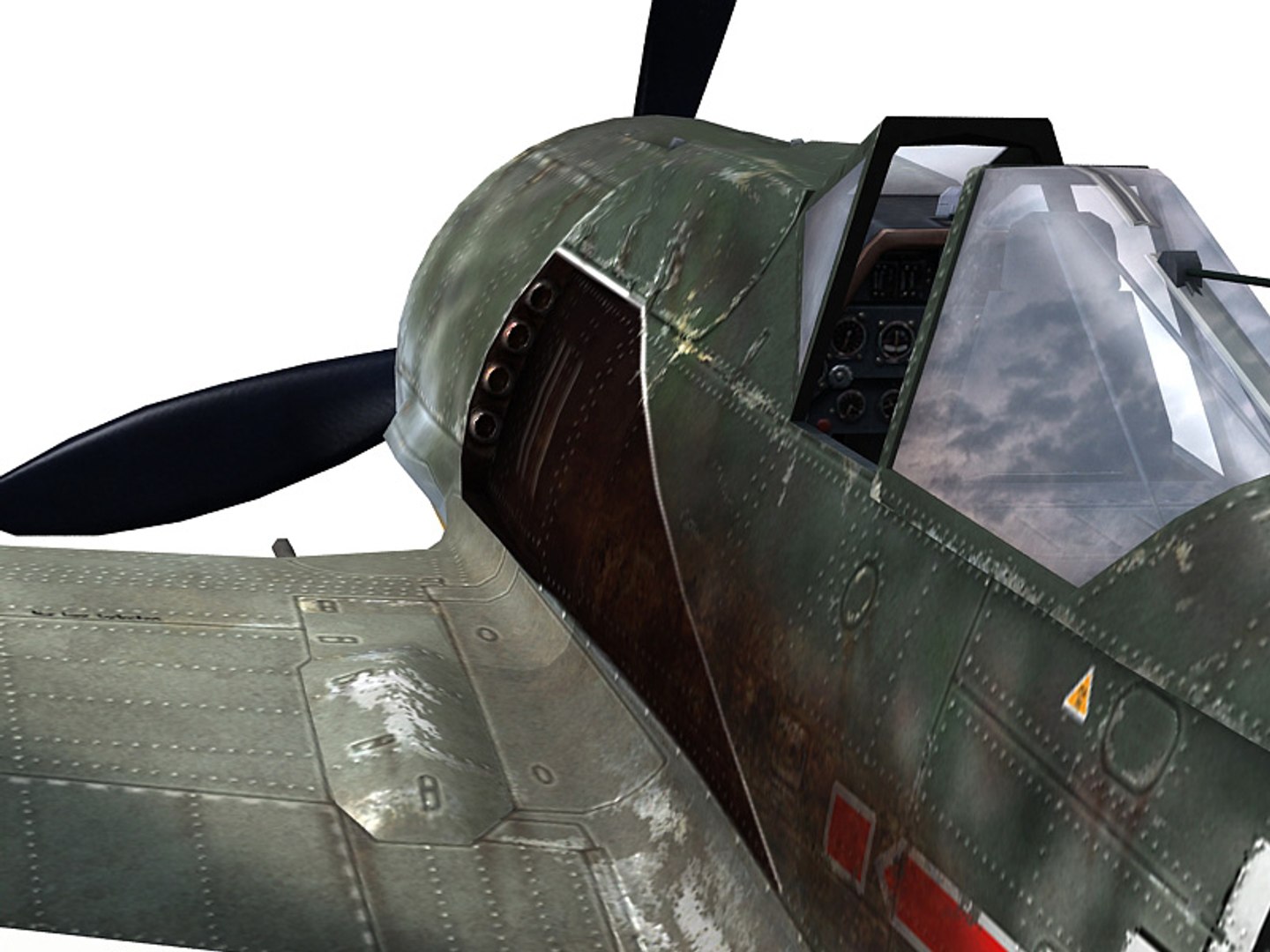 german wwii fighter aircraft 3d model