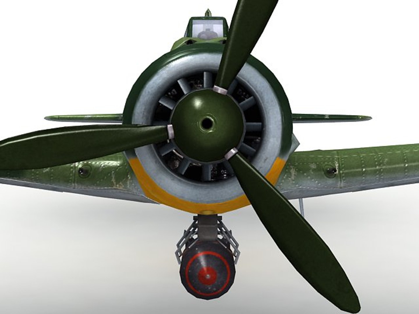 german wwii fighter aircraft 3d model
