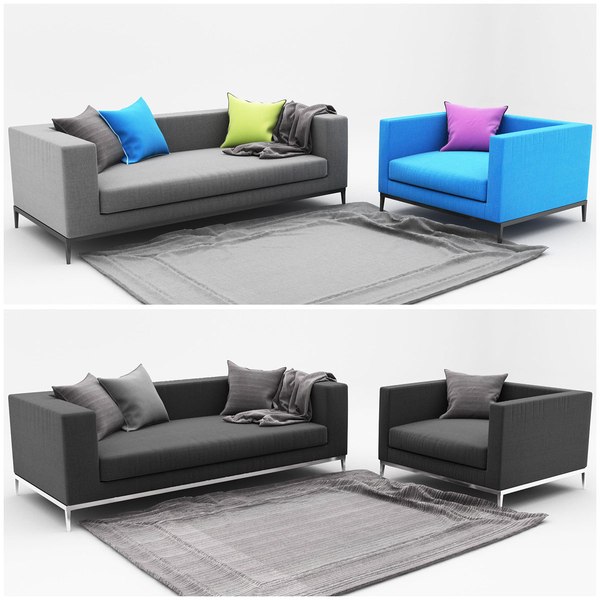 sofa color 3d model