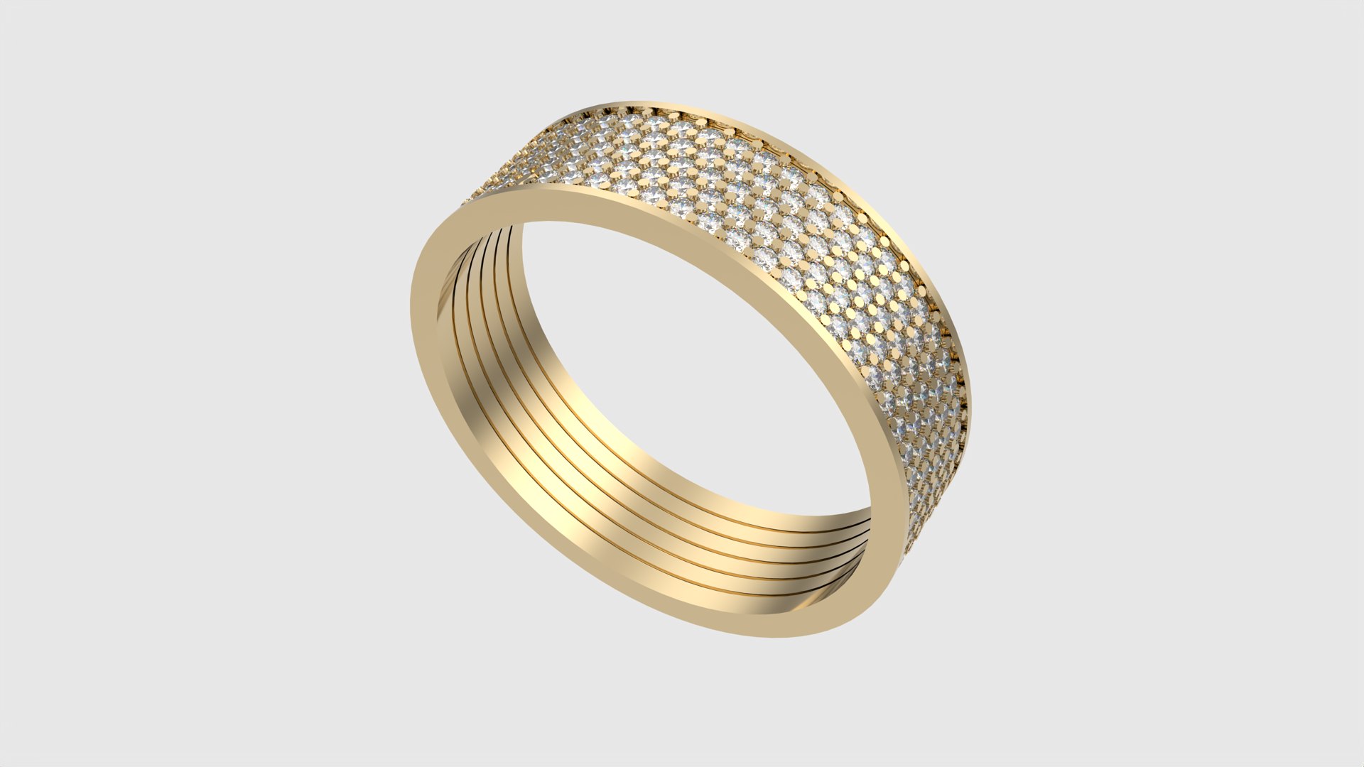 Dazzling Multi-Row Pave Ring JDBCo 3D - TurboSquid 2345380