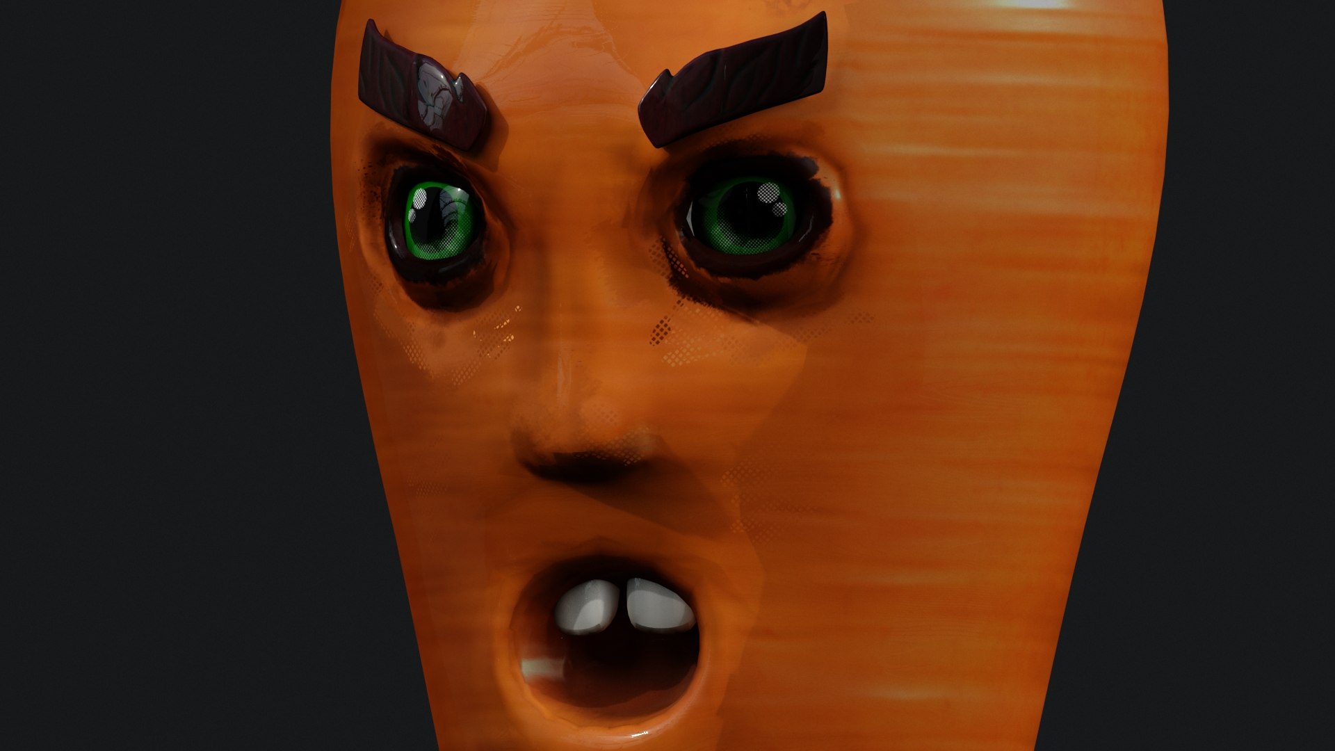 Evil Carrot 3D Model - TurboSquid 1919721