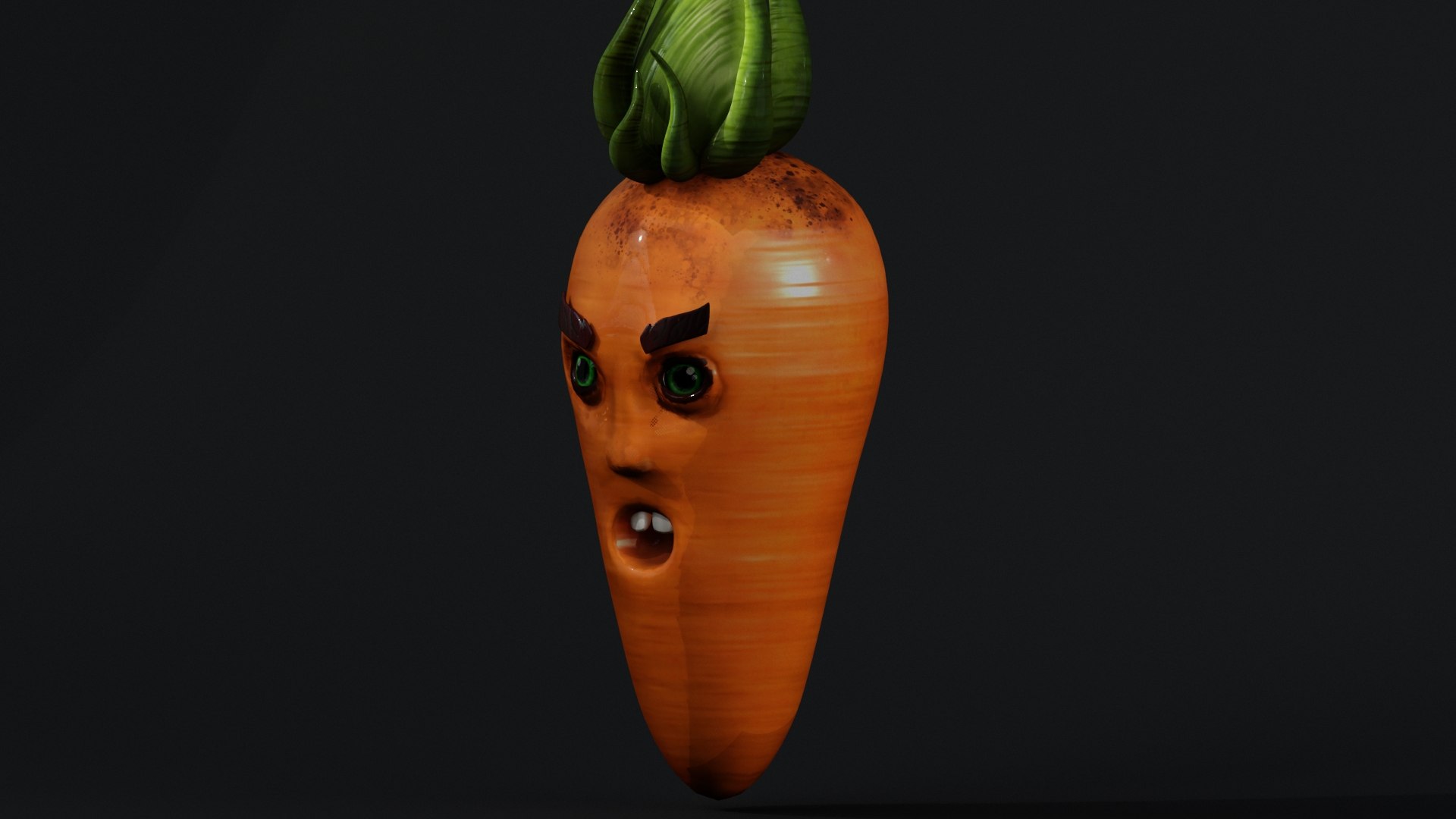 Evil Carrot 3D Model - TurboSquid 1919721