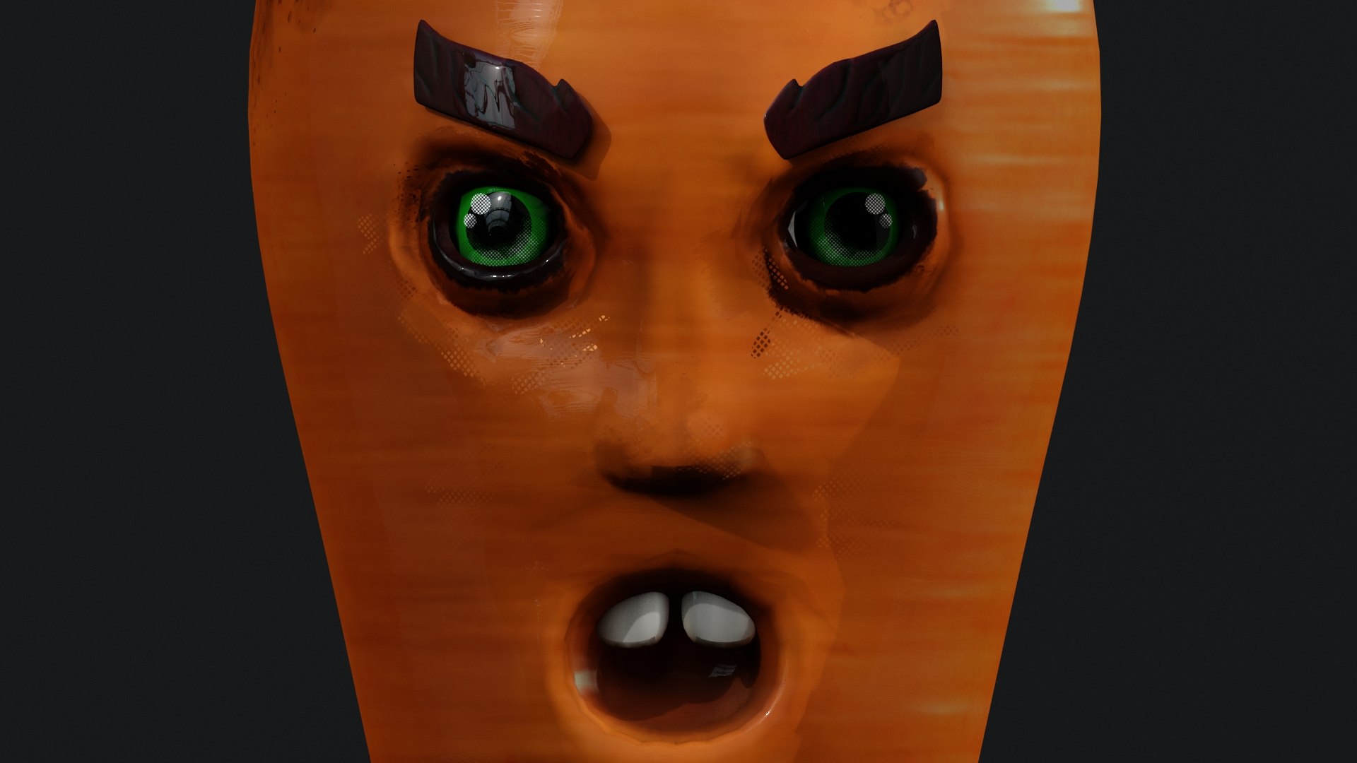 Evil Carrot 3D Model - TurboSquid 1919721