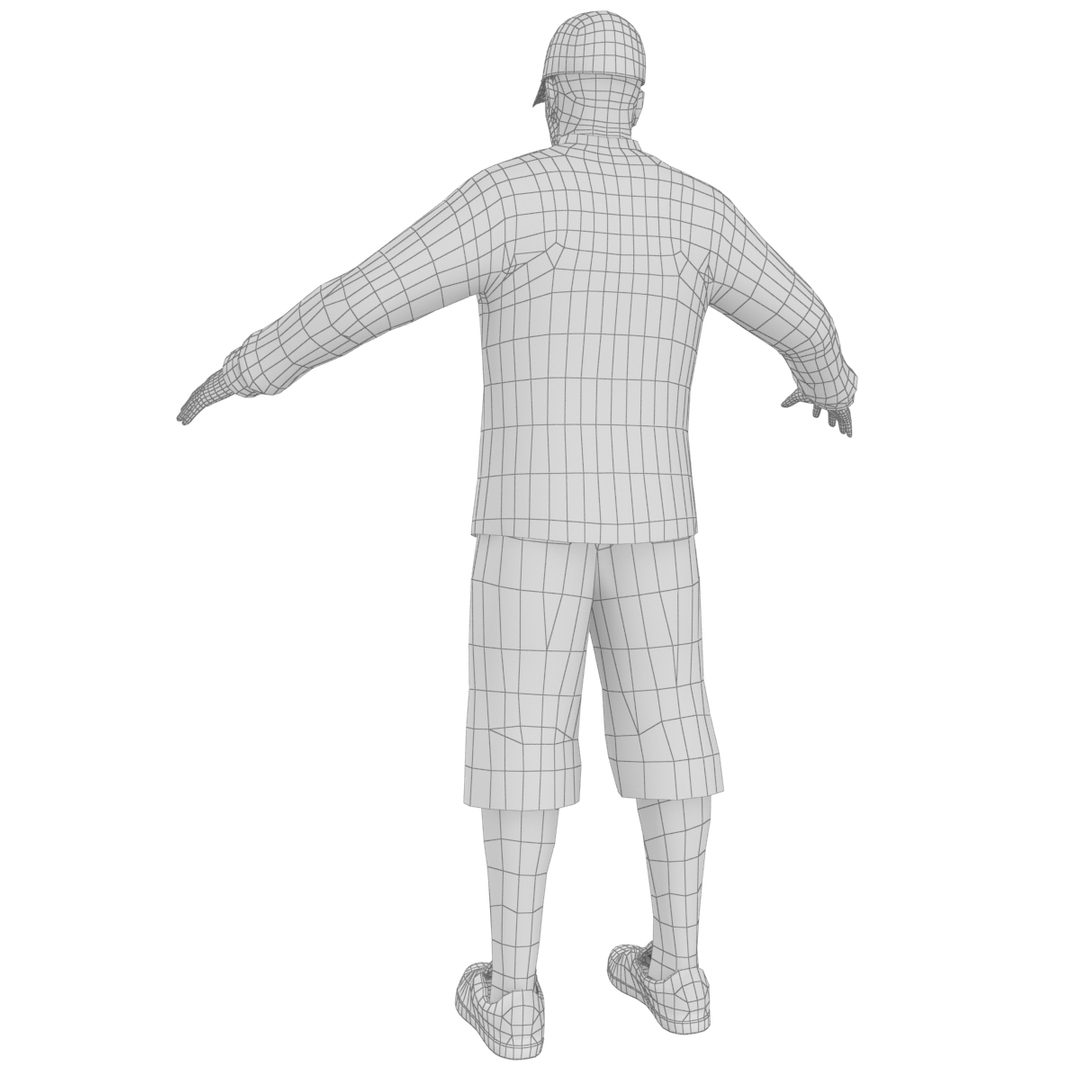 3D casual man cap model - TurboSquid 1326056