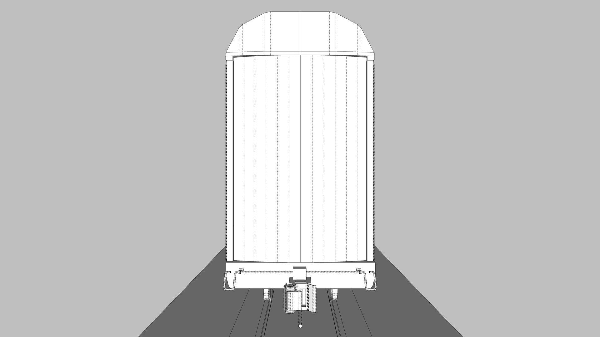 Train Car Autorack 3d Model