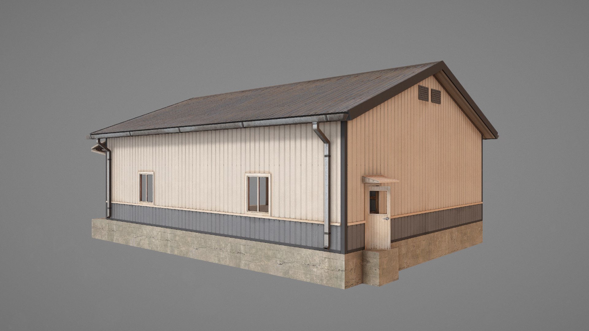 3D Airfield Hangar 12m Vr2 DARK Model - TurboSquid 2090523