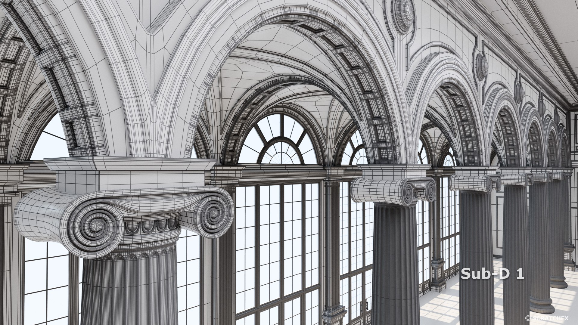 3D Model Ballroom Events Hall - TurboSquid 1563355