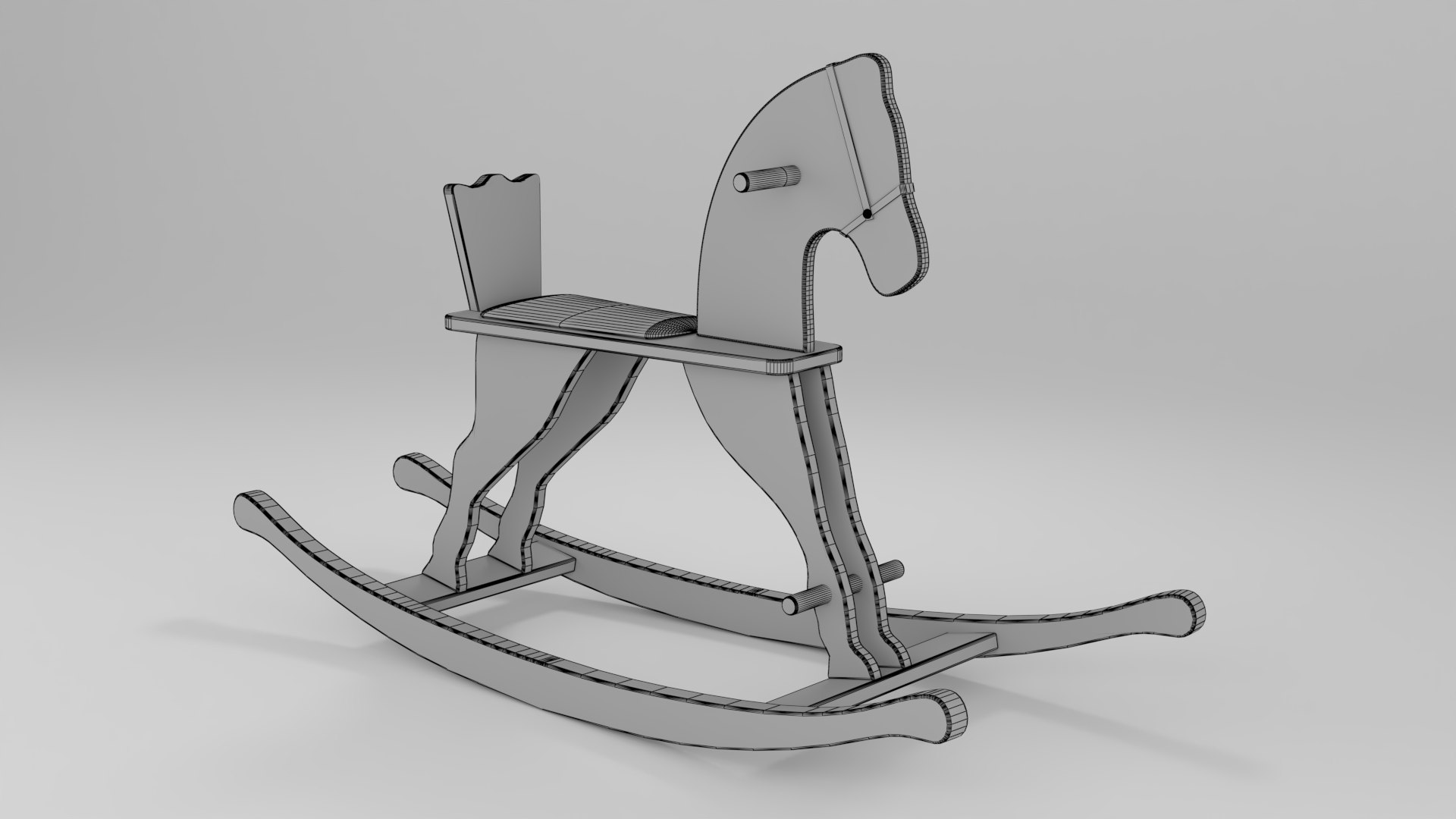 Rocking Horse Toy 3D Model - TurboSquid 2287503