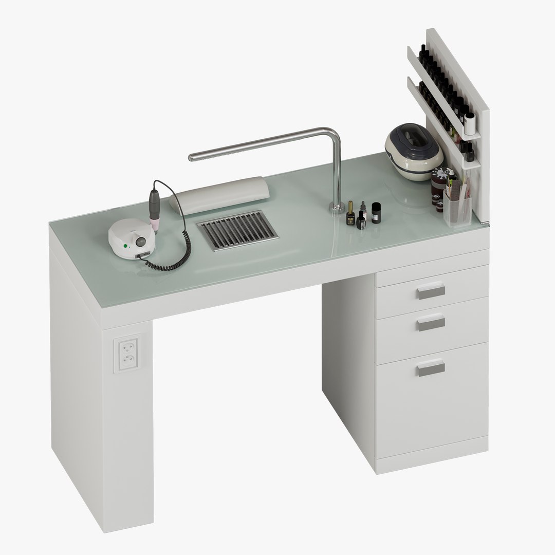 Manicure Table SMART NAILS Maletti Nilo 3D Model - TurboSquid 2072902