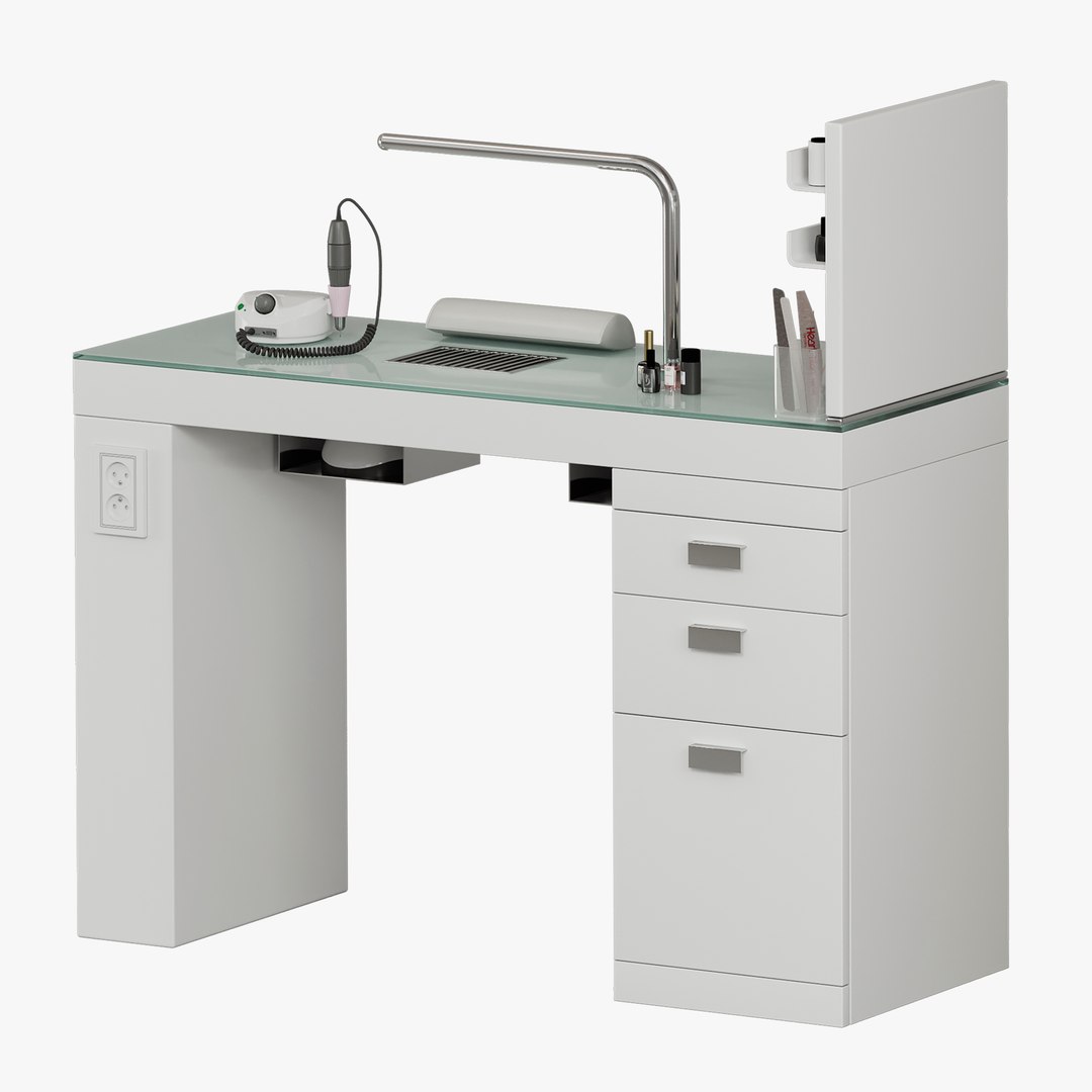 Manicure Table SMART NAILS Maletti Nilo 3D Model - TurboSquid 2072902