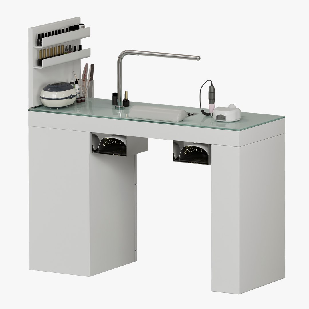 Manicure Table SMART NAILS Maletti Nilo 3D Model - TurboSquid 2072902