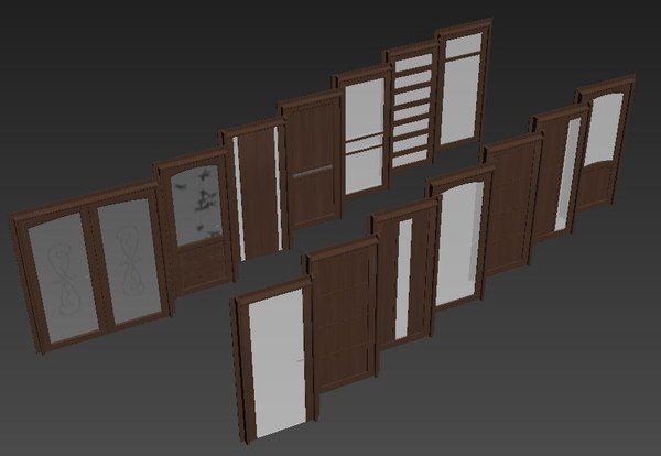 Interior door architectural 3D model - TurboSquid 1385053
