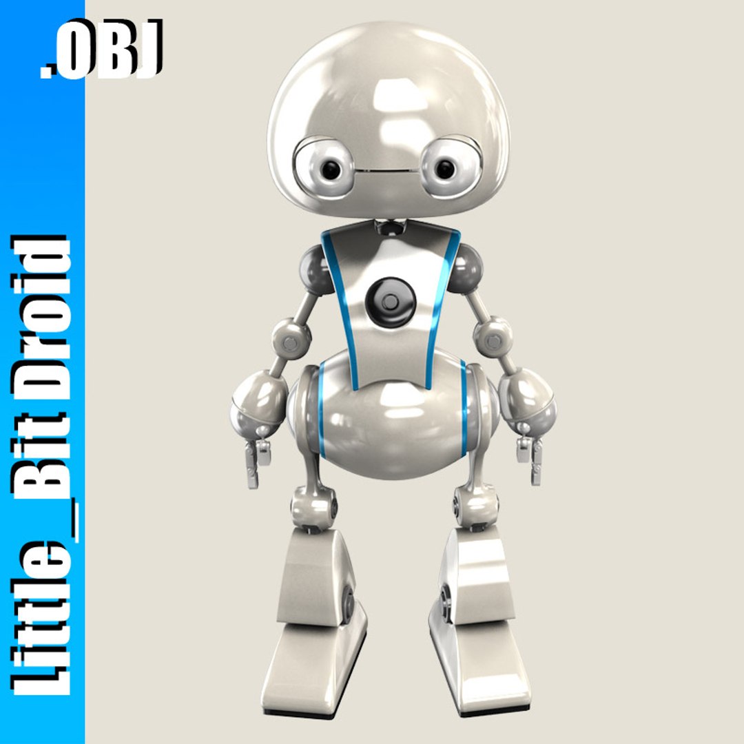 robot bot puffy 3d obj