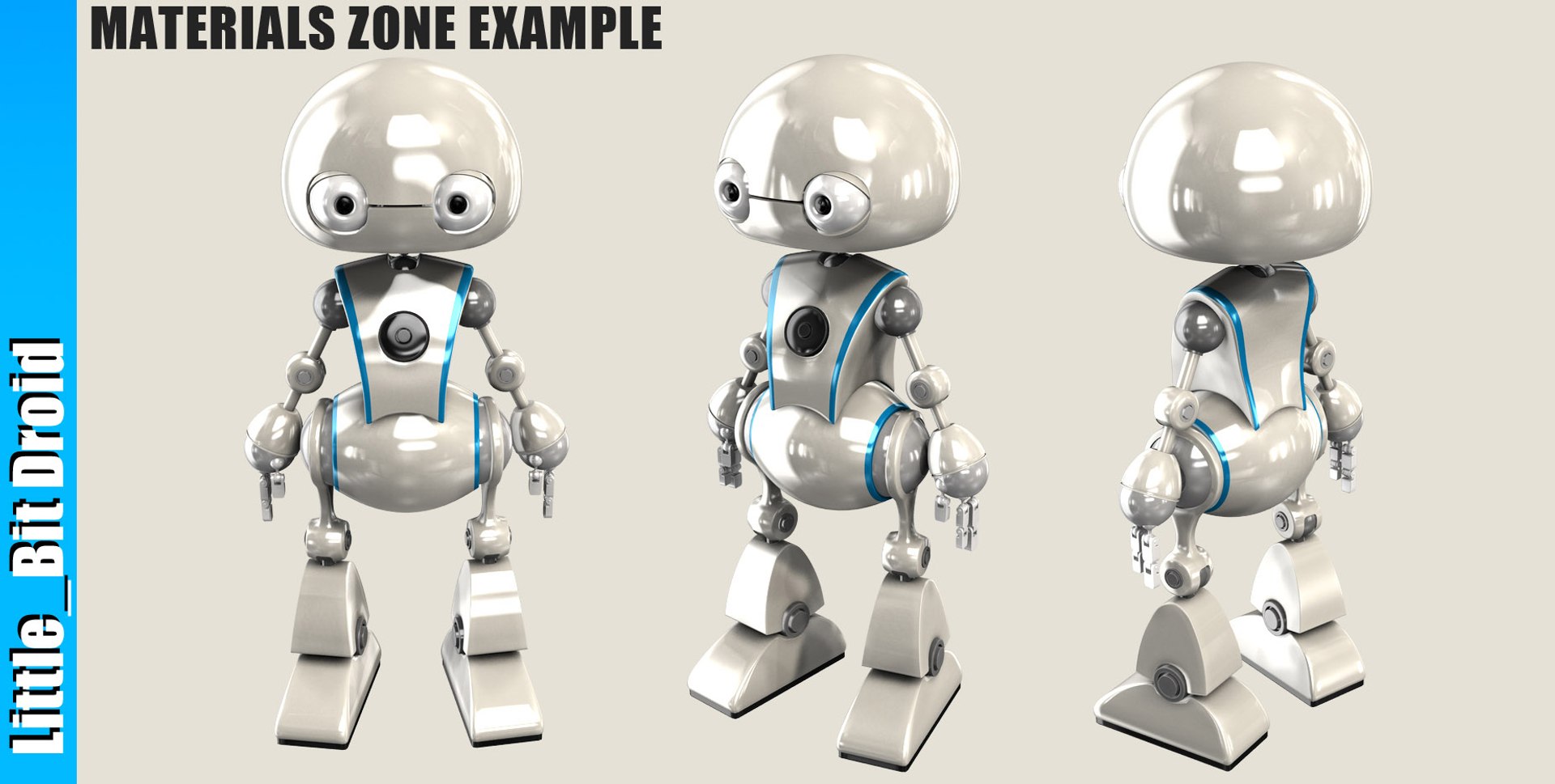 robot bot puffy 3d obj