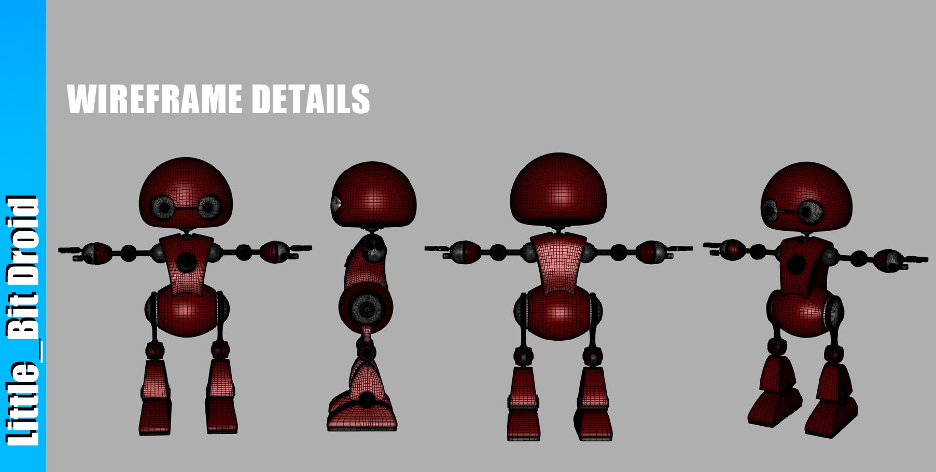 robot bot puffy 3d obj
