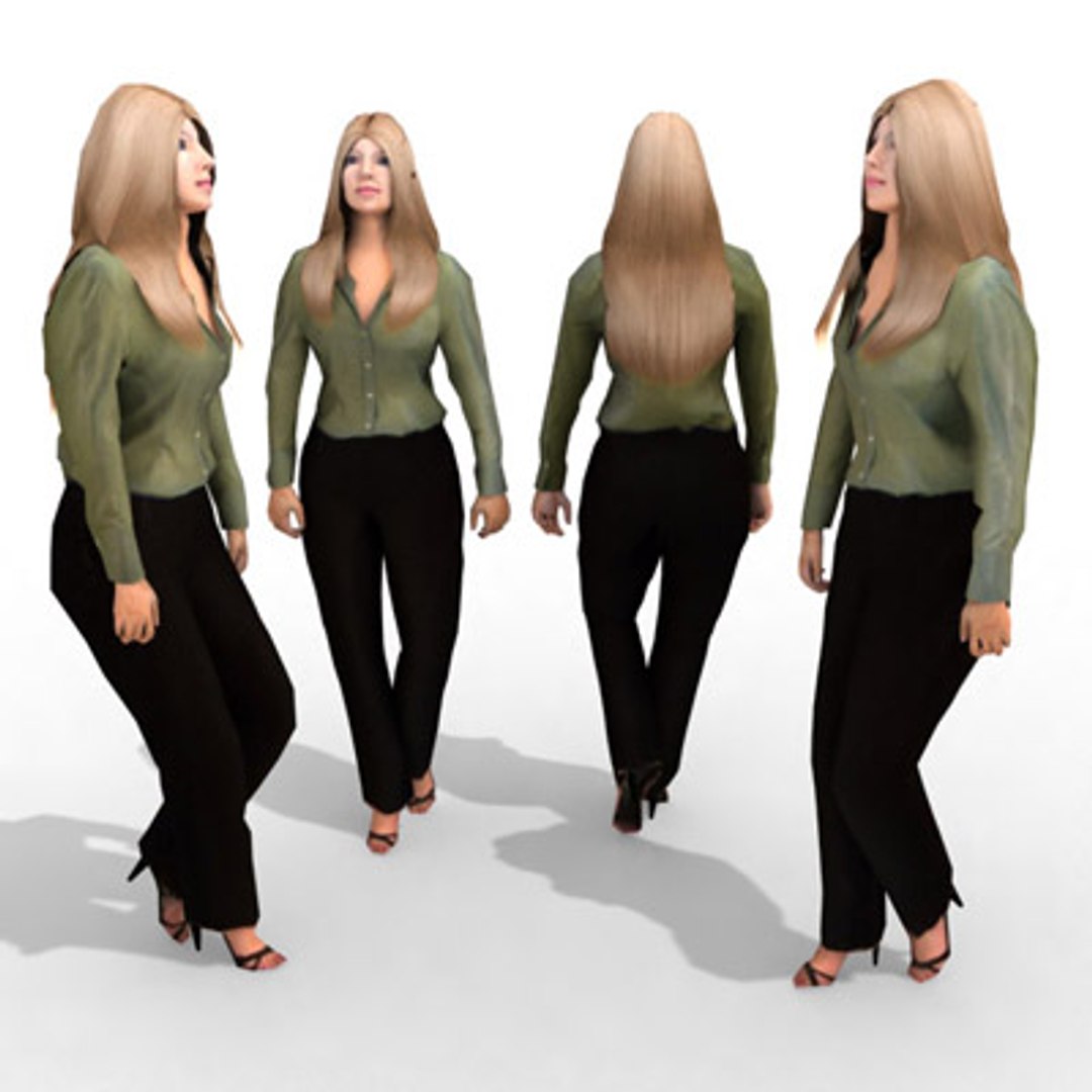 3d - Business Female Model