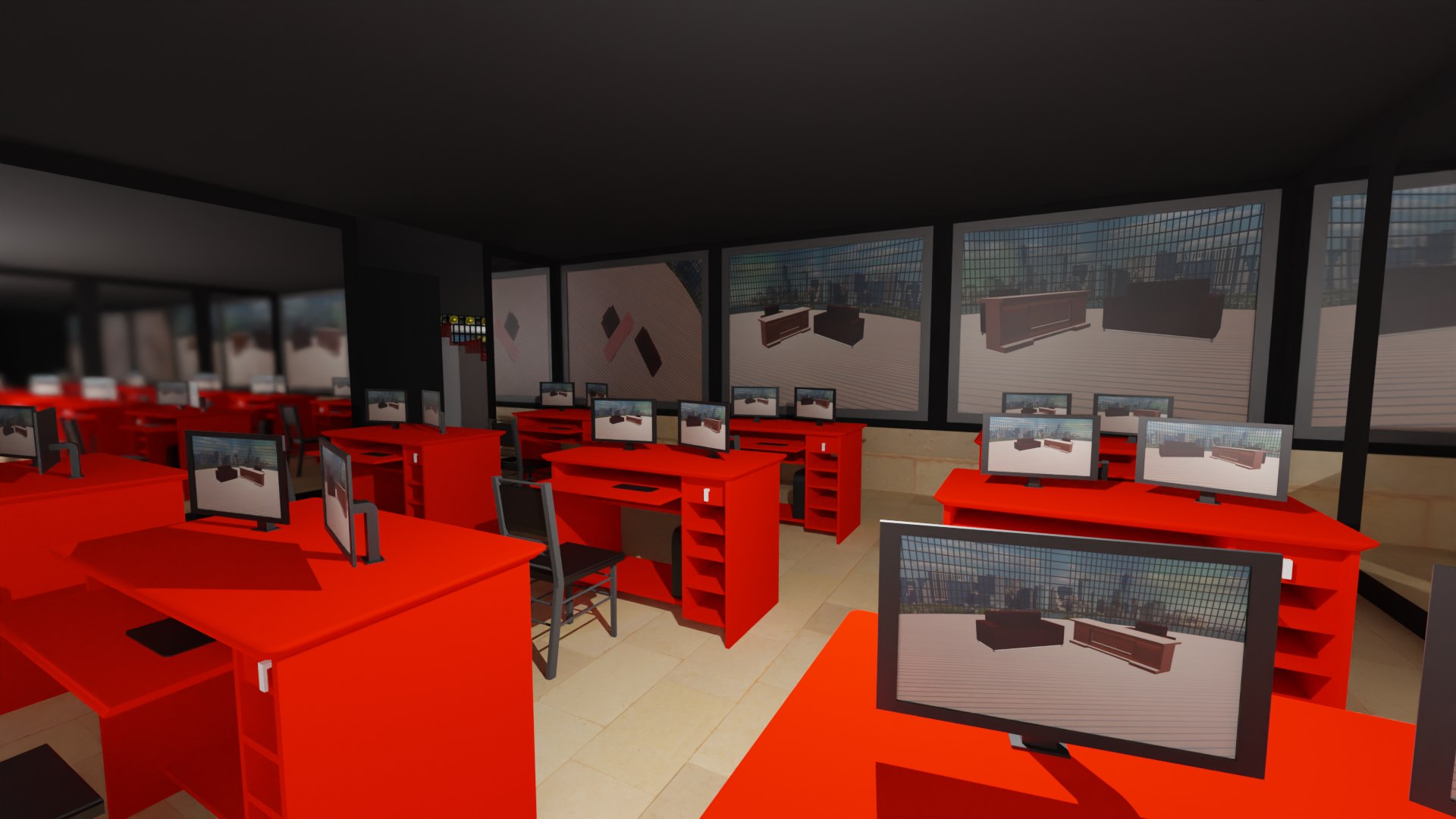 Talk Show Studio 3D Model - TurboSquid 2140294