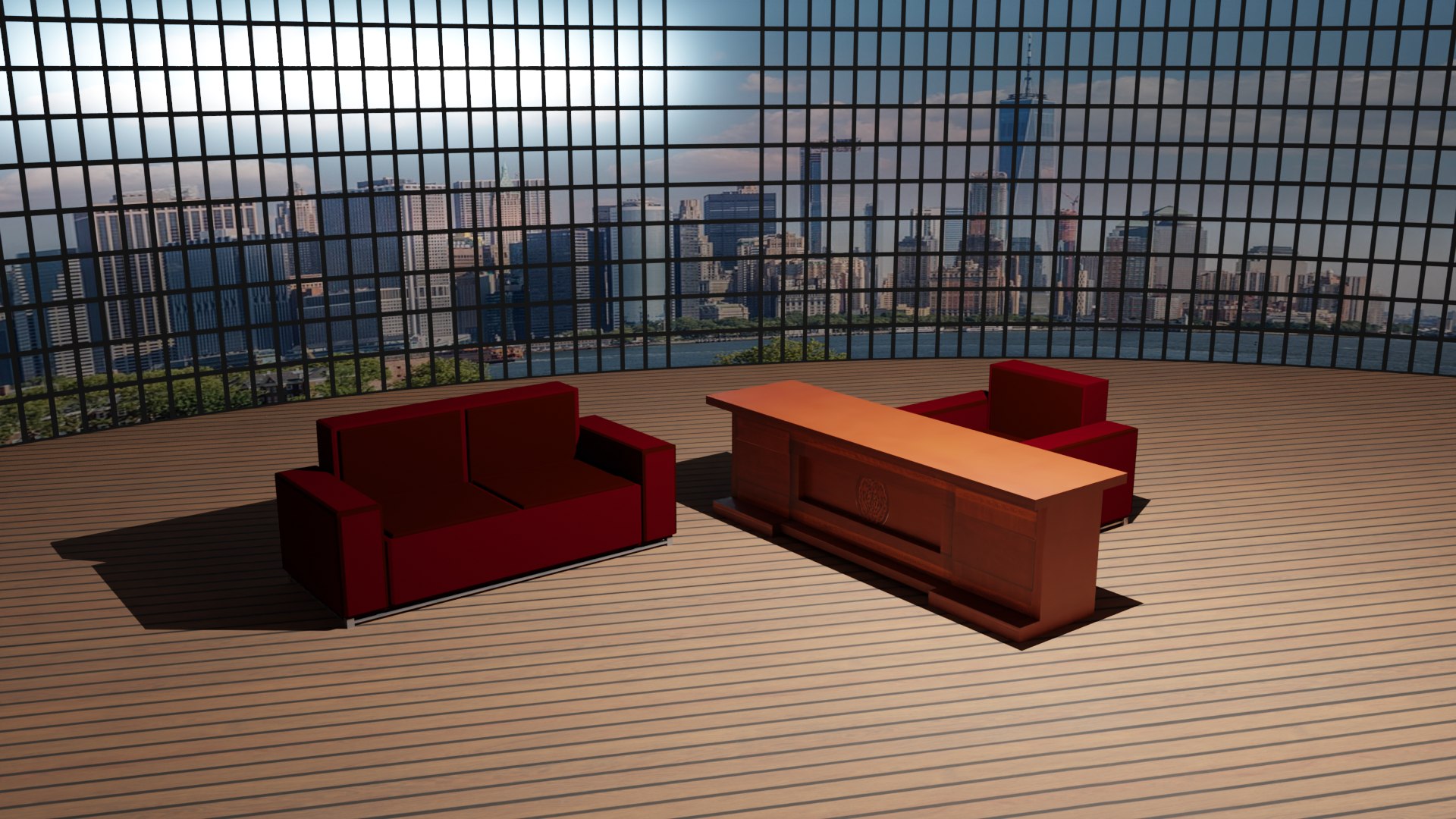Talk Show Studio 3D Model - TurboSquid 2140294