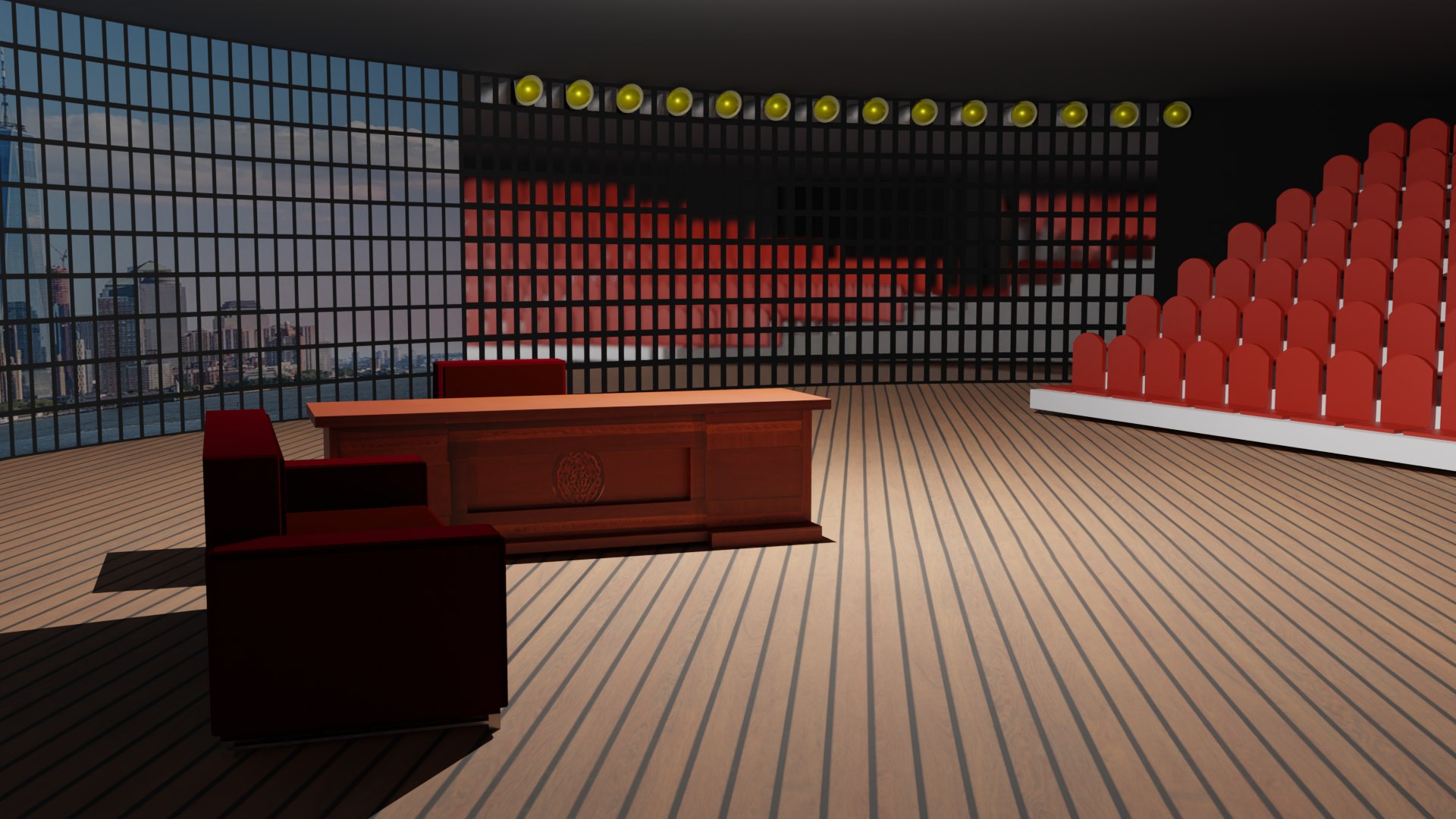 Talk Show Studio 3D Model - TurboSquid 2140294