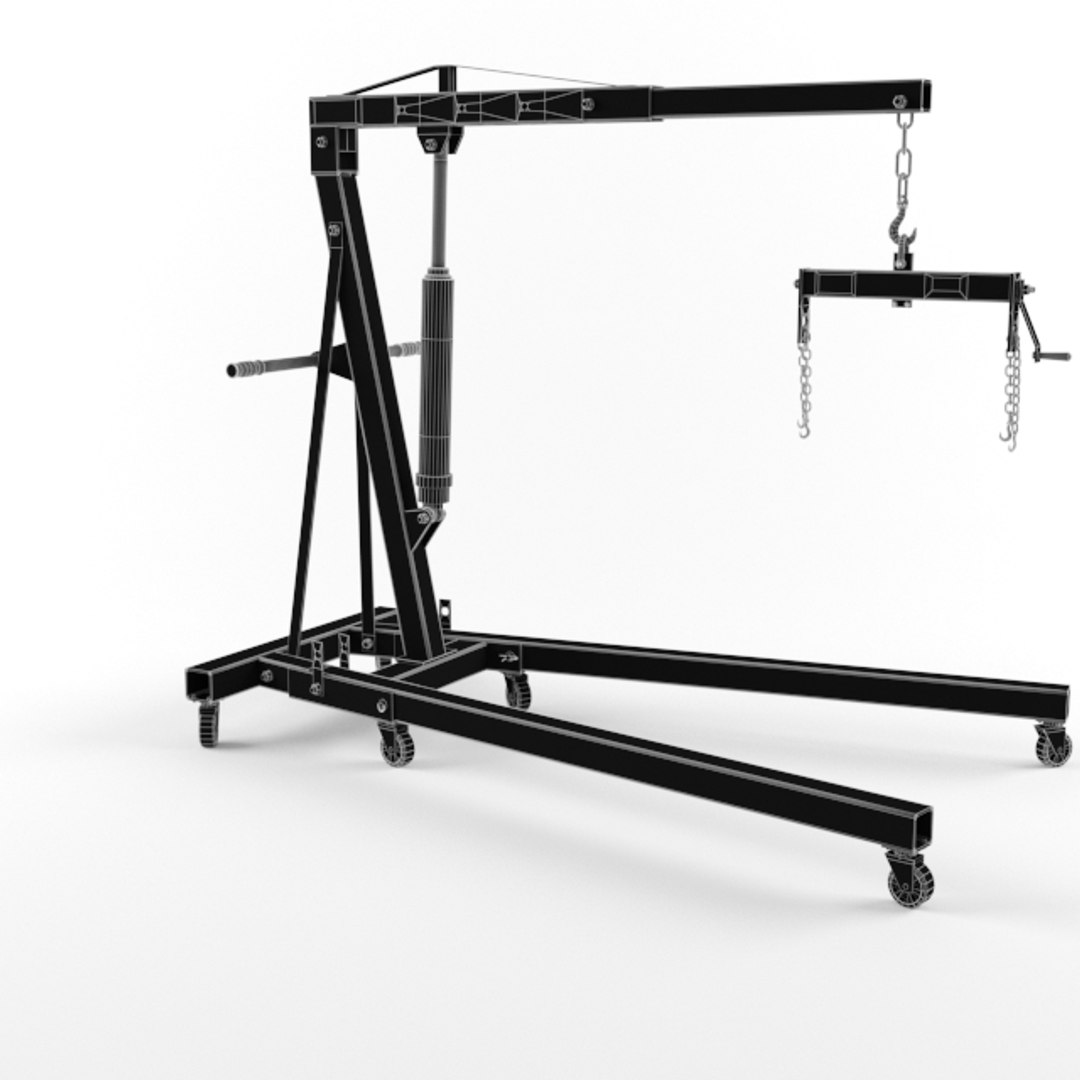 3D Engine Hoists 2 Model - TurboSquid 1350478