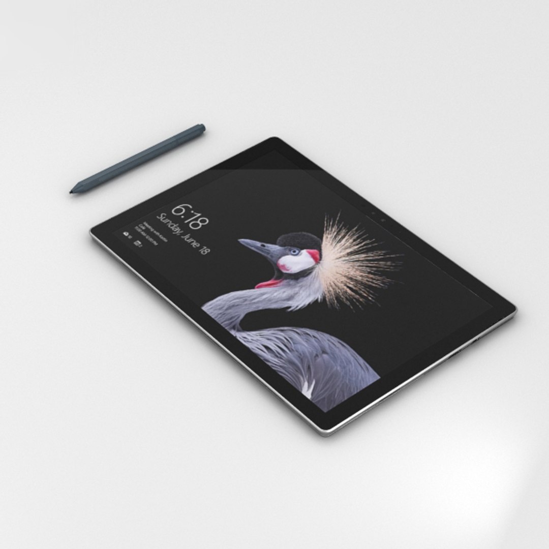 Microsoft Surface 2017 3D Model - TurboSquid 1366768