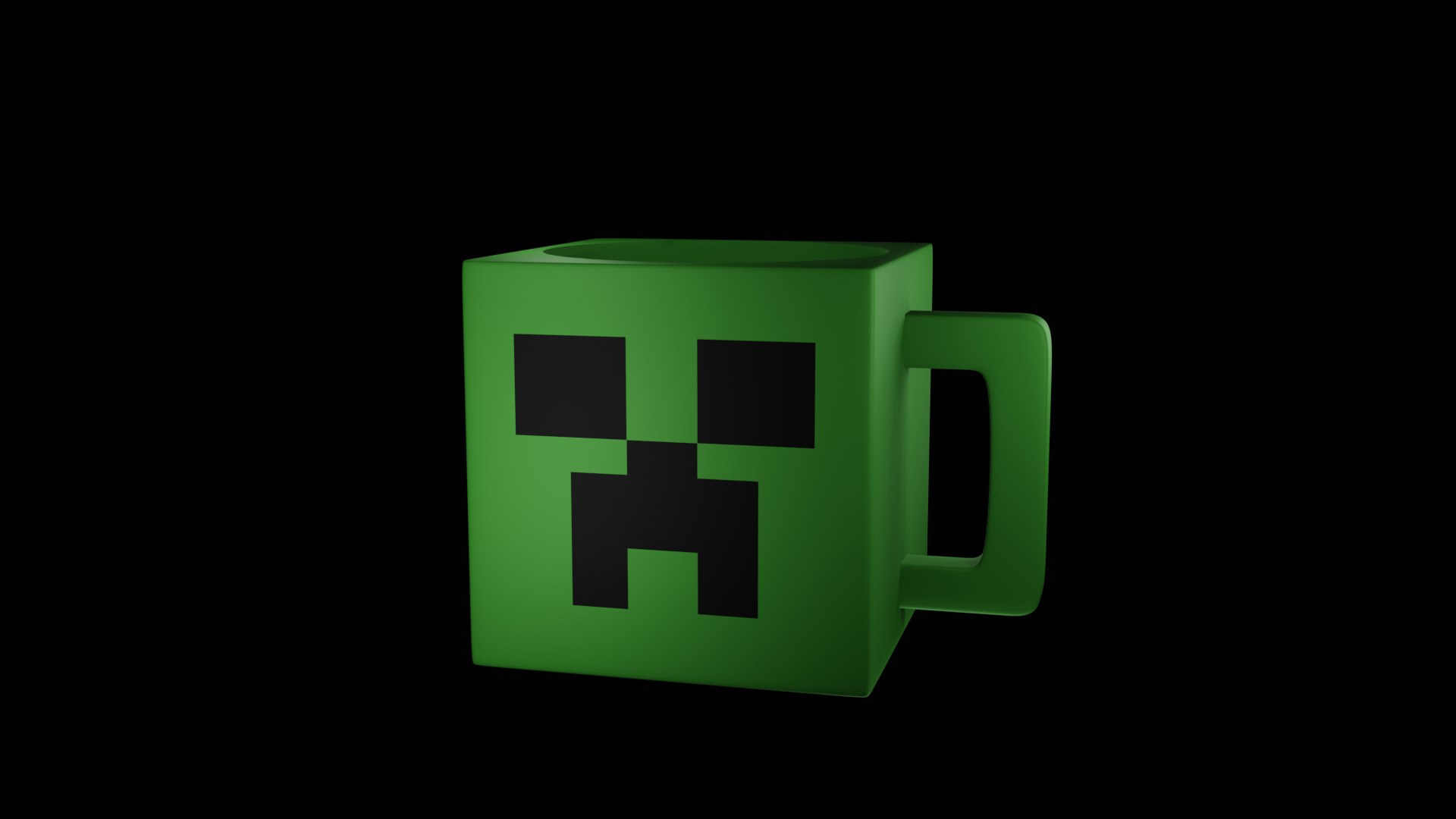 Free Creeper Cup Minecraft 3D Model - TurboSquid 1837245