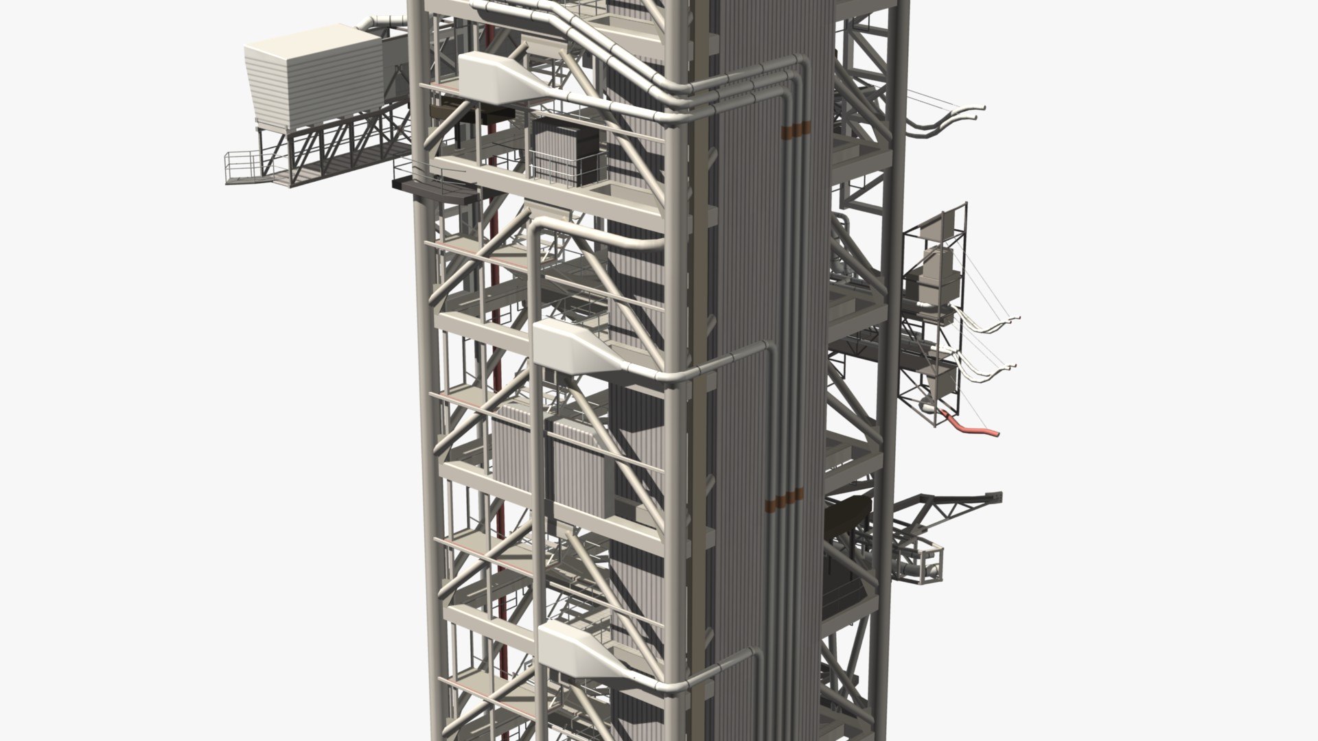 3D Rocket Launch Tower Model - TurboSquid 1912168