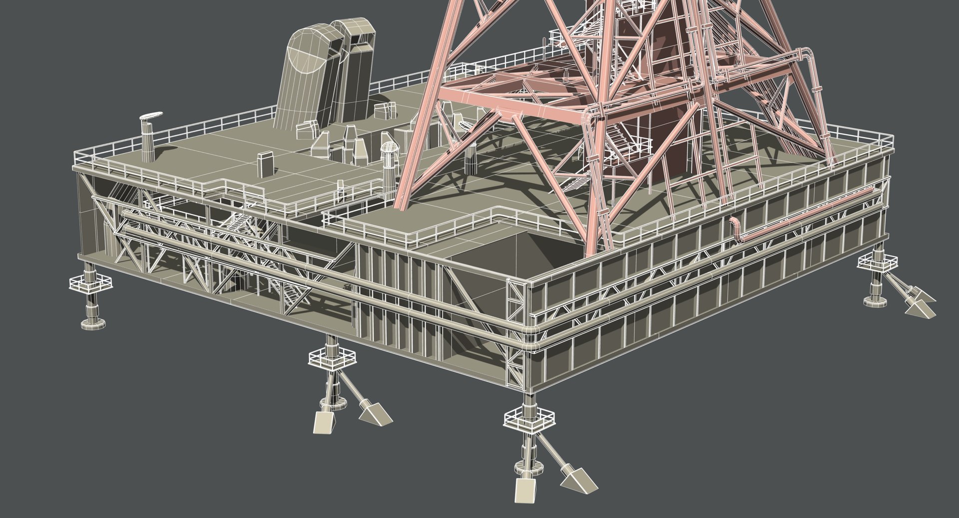 3D Rocket Launch Tower model - TurboSquid 1912168