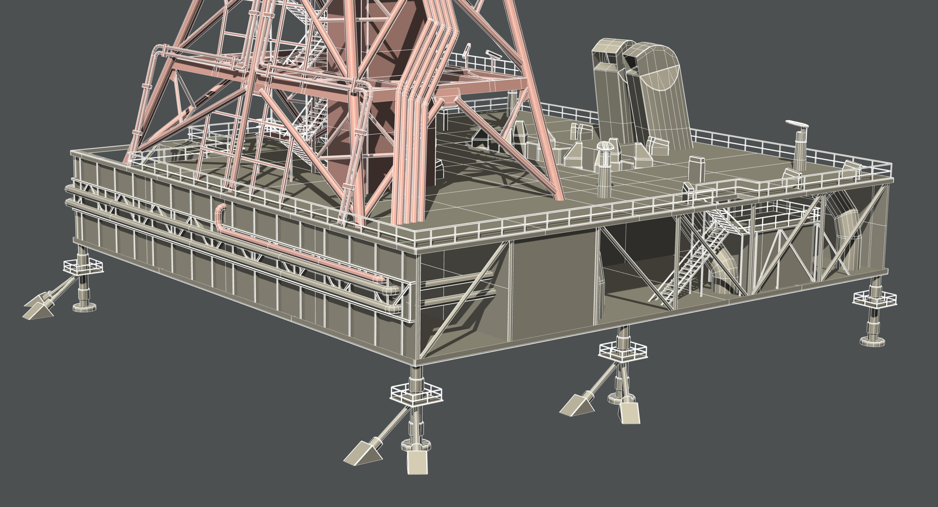 3D Rocket Launch Tower model - TurboSquid 1912168