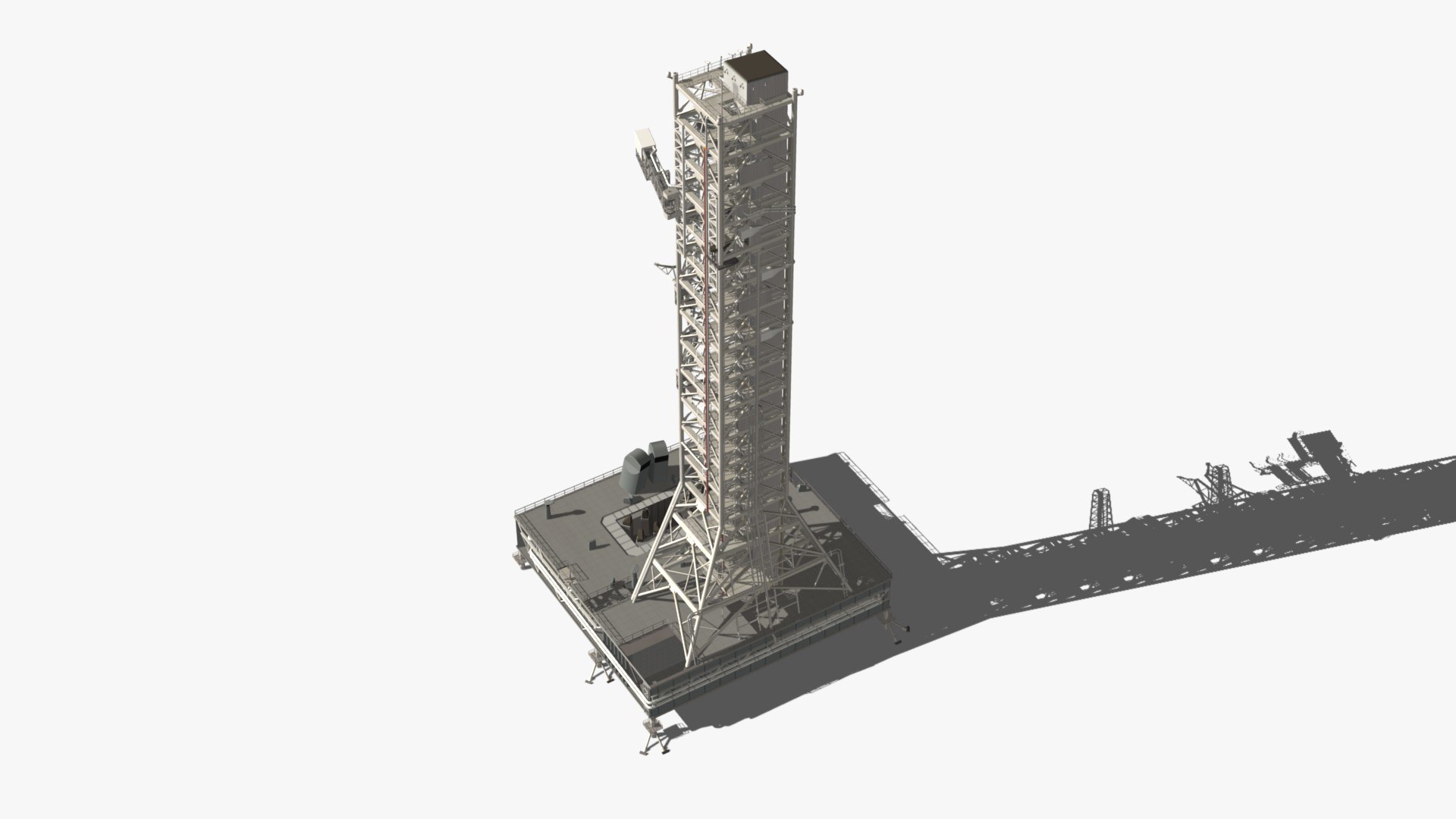 3D Rocket Launch Tower Model - TurboSquid 1912168