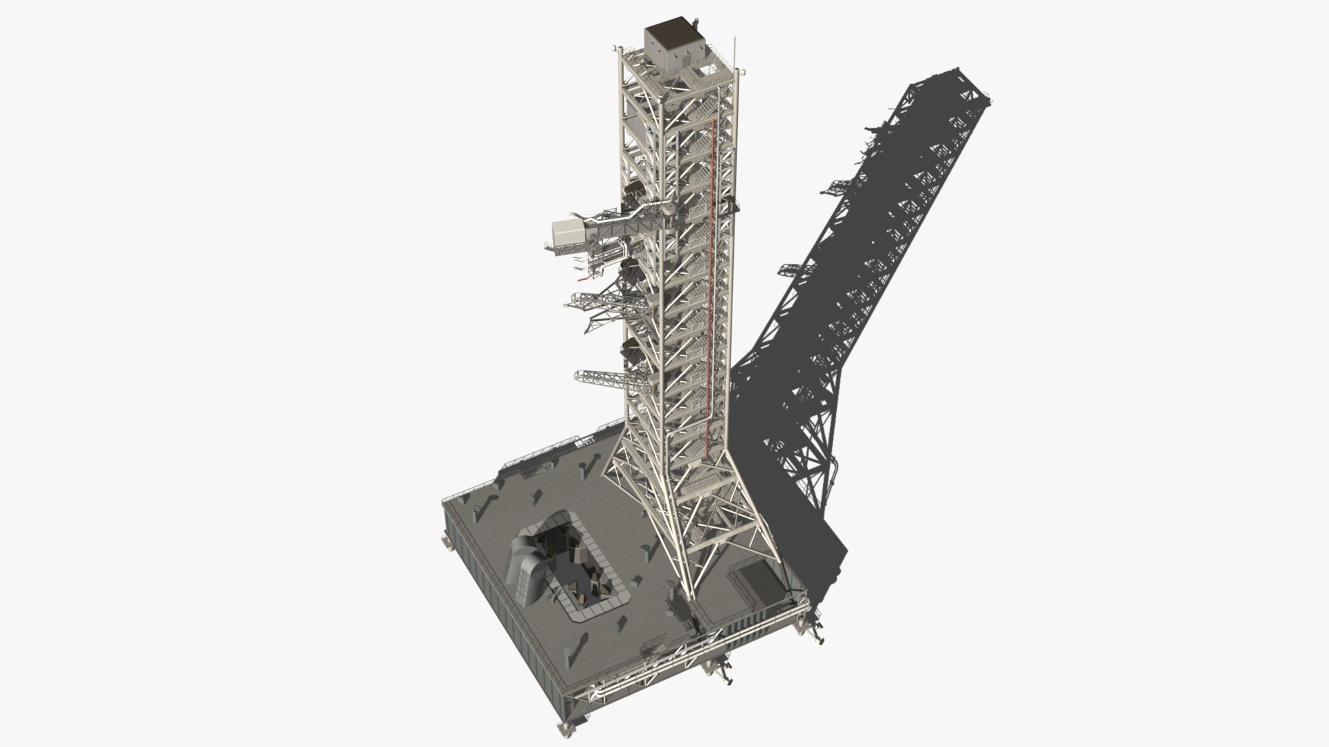 3D Rocket Launch Tower model - TurboSquid 1912168