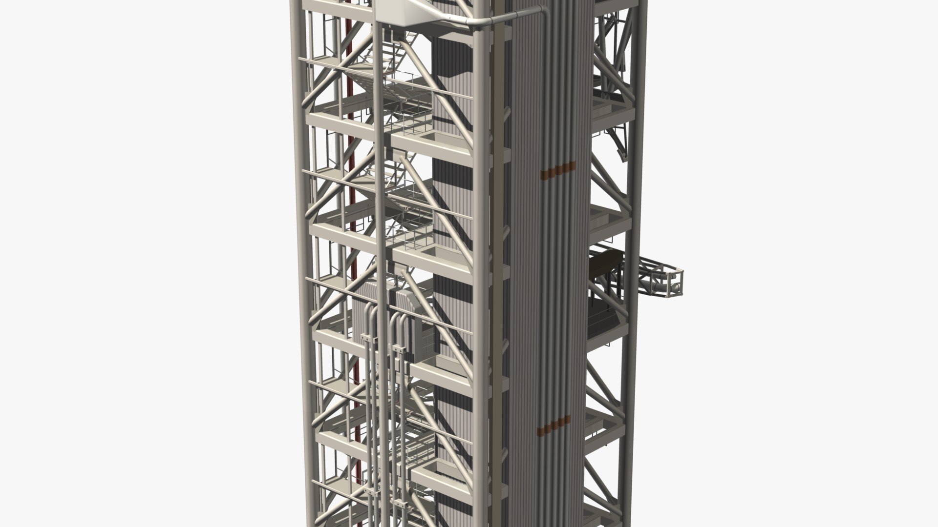 3D Rocket Launch Tower Model - TurboSquid 1912168