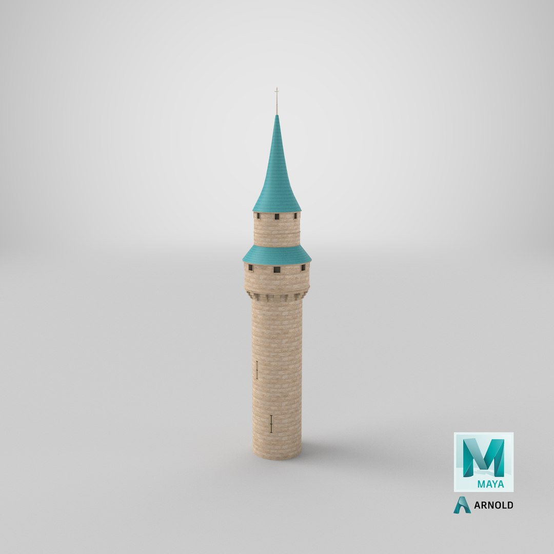 3D Castle Tower Model - TurboSquid 1456995