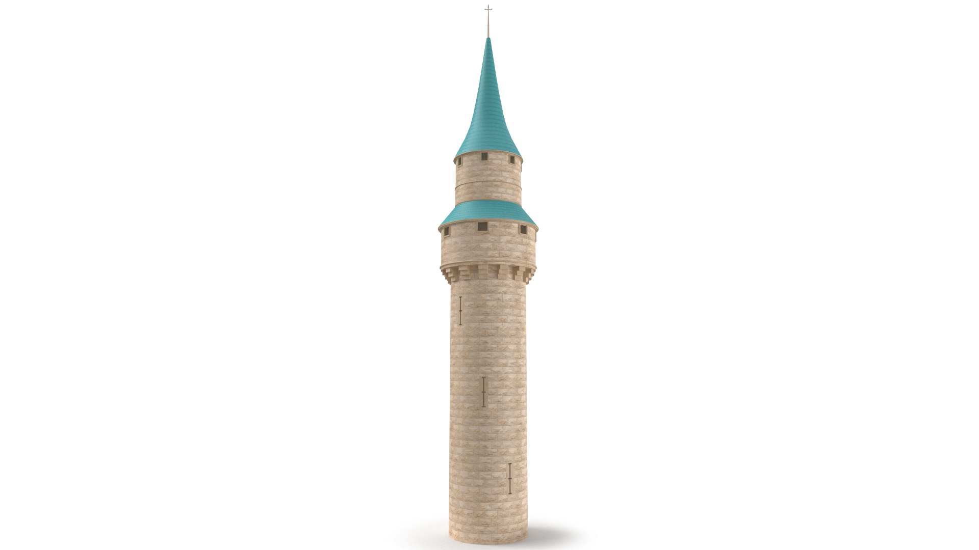 3D Castle Tower Model - TurboSquid 1456995