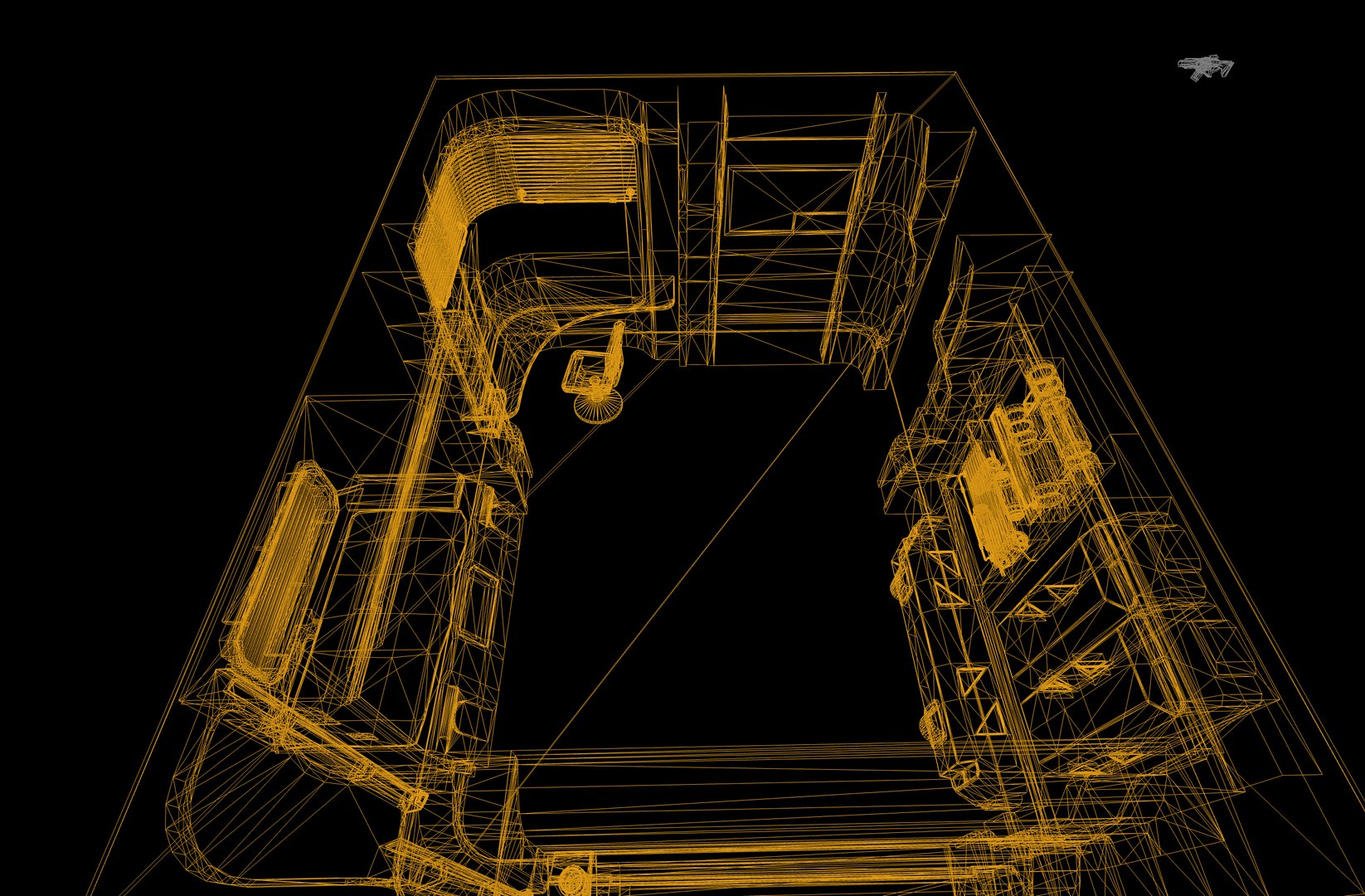 Futuristic Chamber Sci-fi Simulation Cyber Realm High-tech Room Low ...