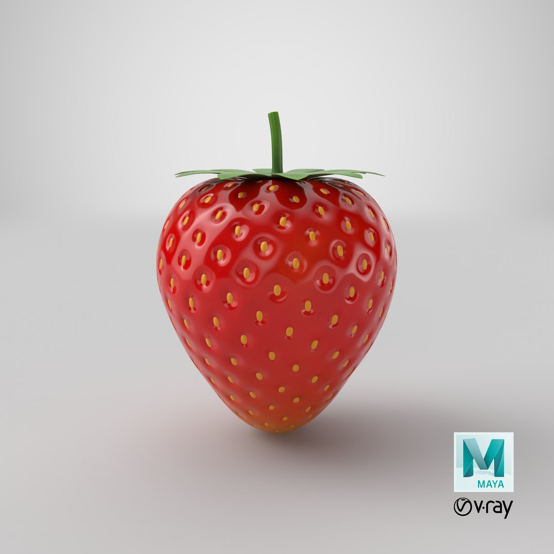 3D Strawberry Lowpoly - TurboSquid 2094851