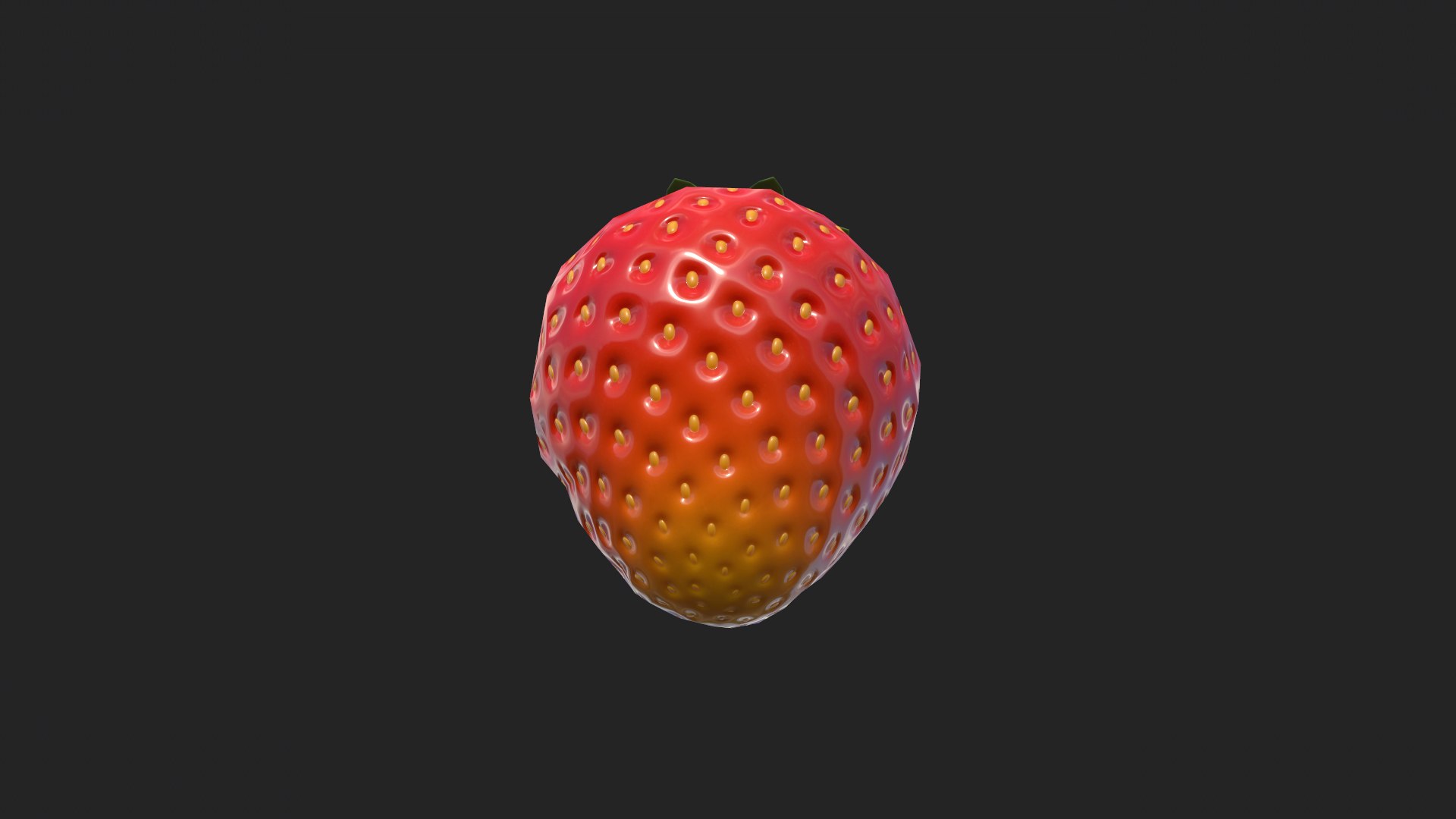 3D Strawberry Lowpoly - TurboSquid 2094851