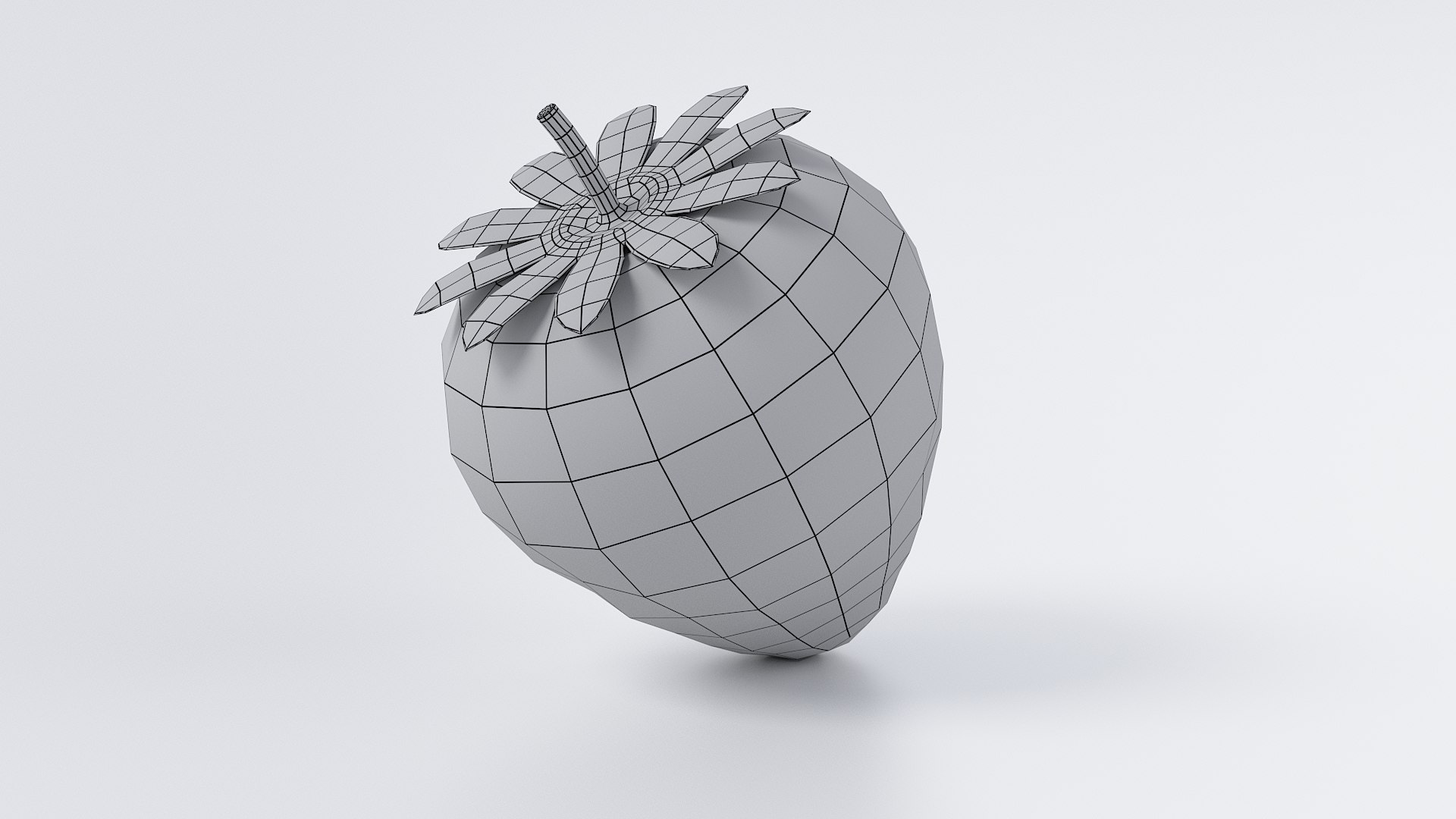 3D Strawberry Lowpoly - TurboSquid 2094851