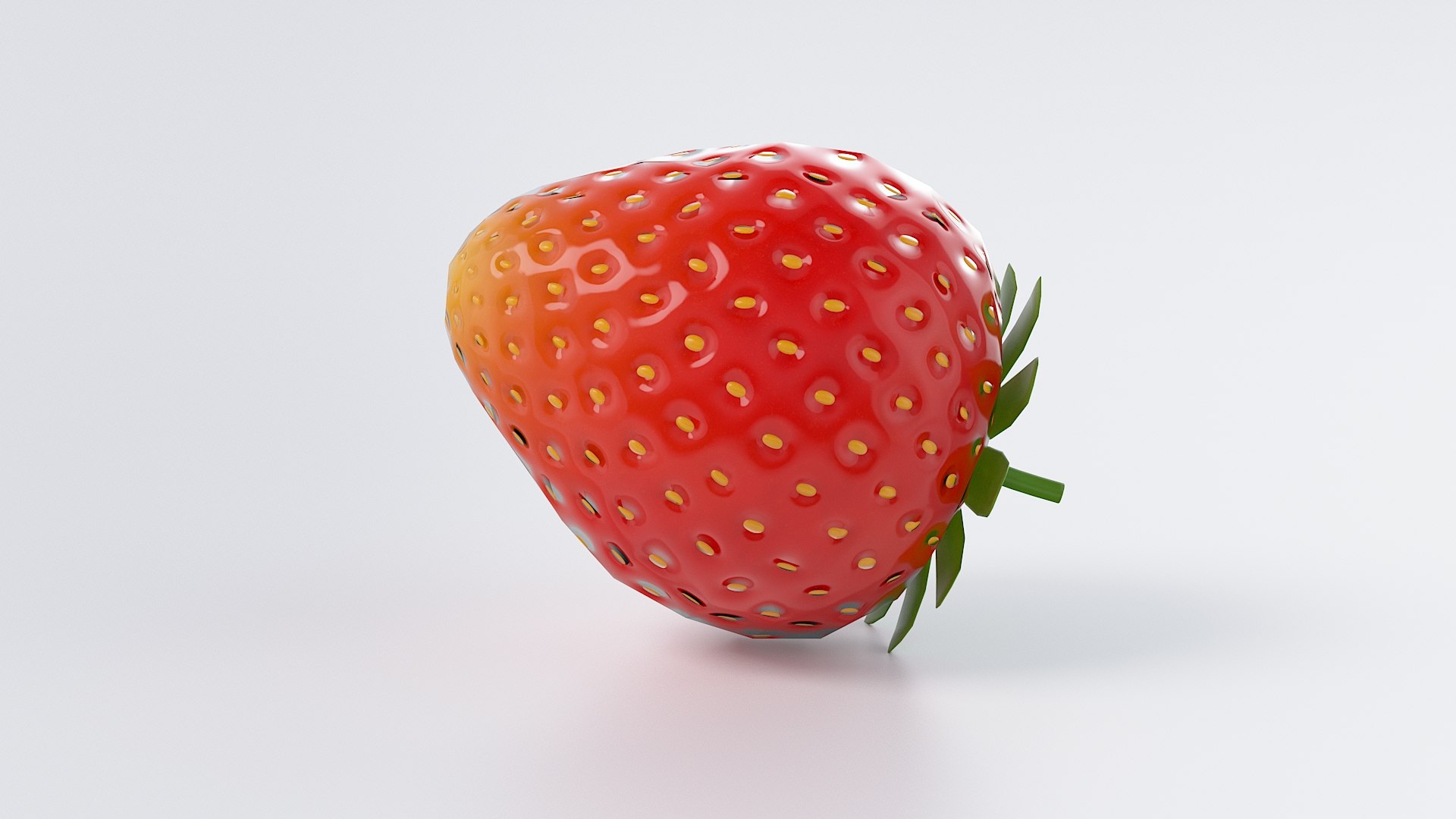 3D Strawberry Lowpoly - TurboSquid 2094851