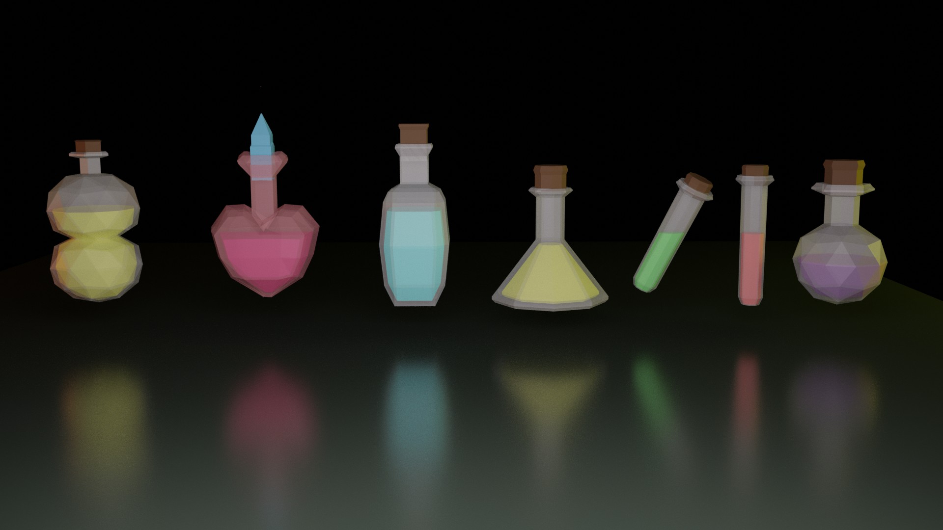 3D model Low poly Potions Model - TurboSquid 1717885
