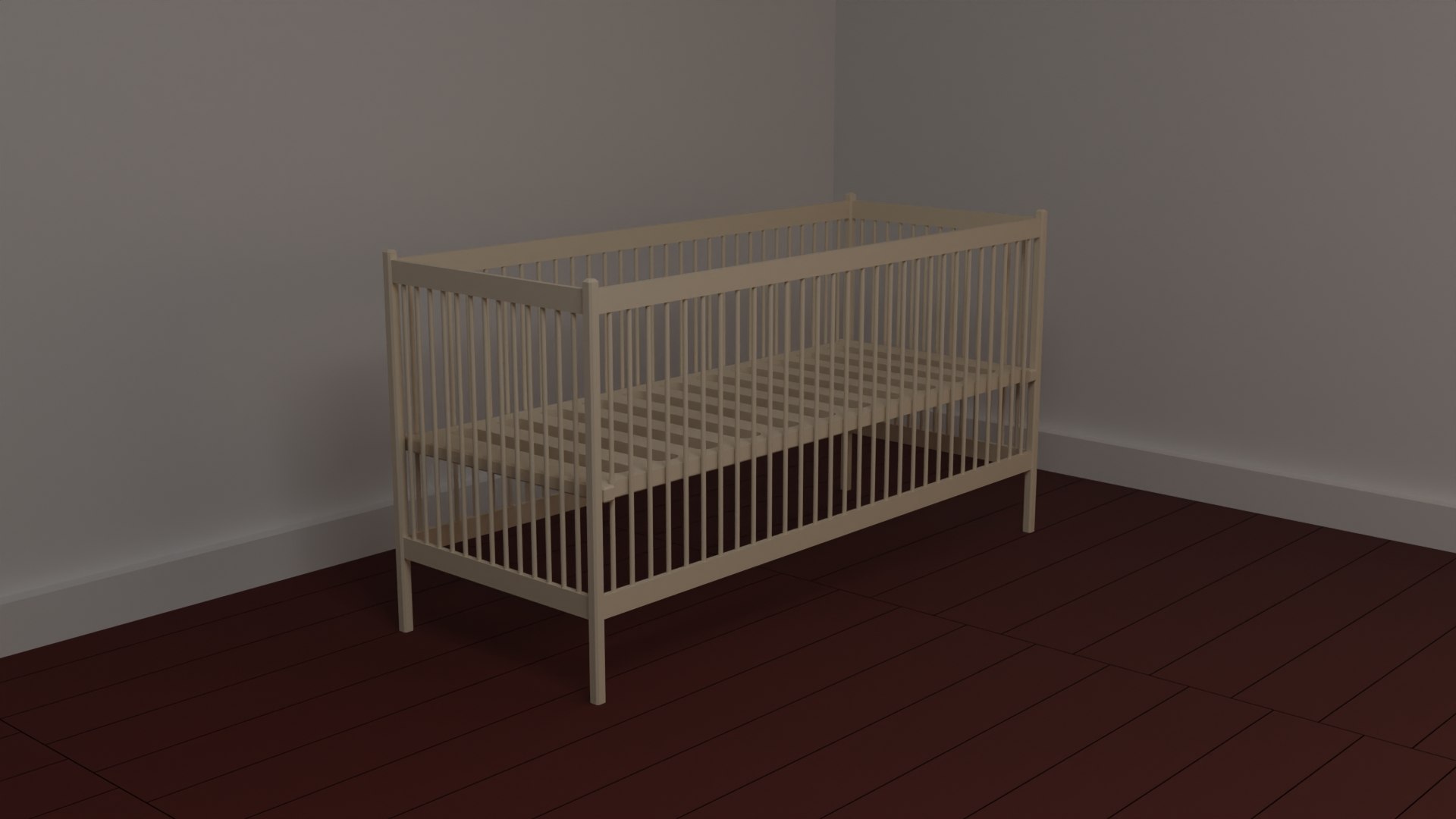 3D Cot model - TurboSquid 2153607